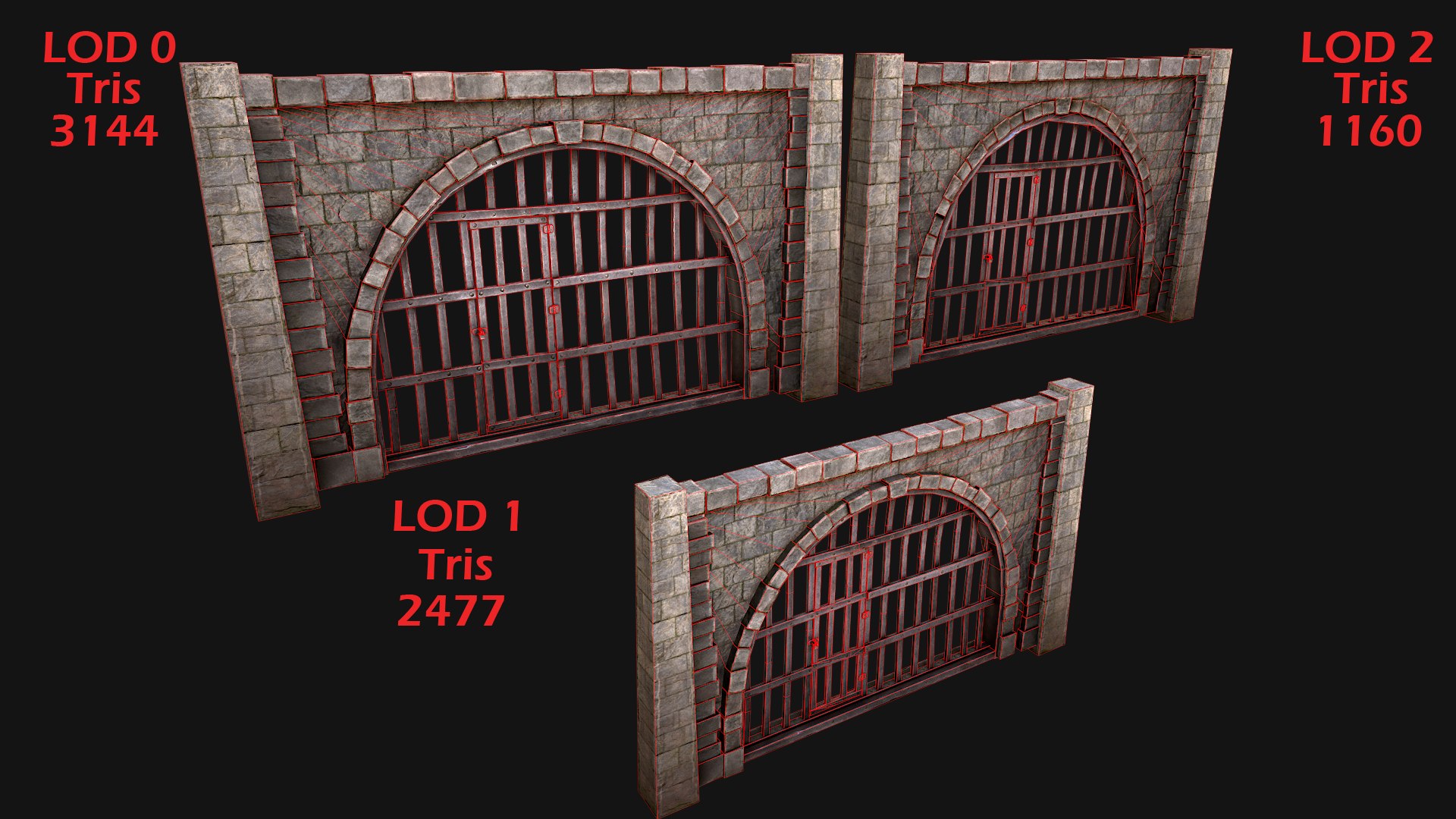 3D Prison Doors Gate model - TurboSquid 2017397