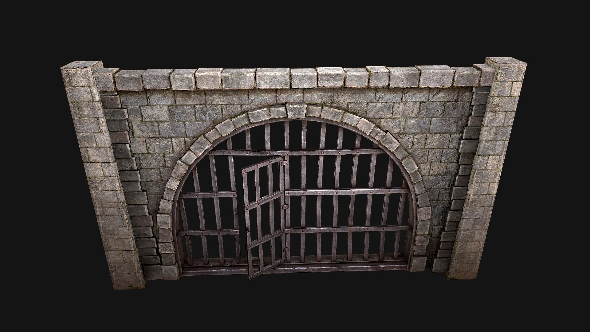 3D Prison Doors Gate model - TurboSquid 2017397