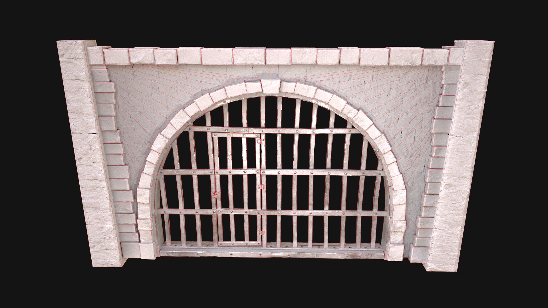 3D Prison Doors Gate model - TurboSquid 2017397