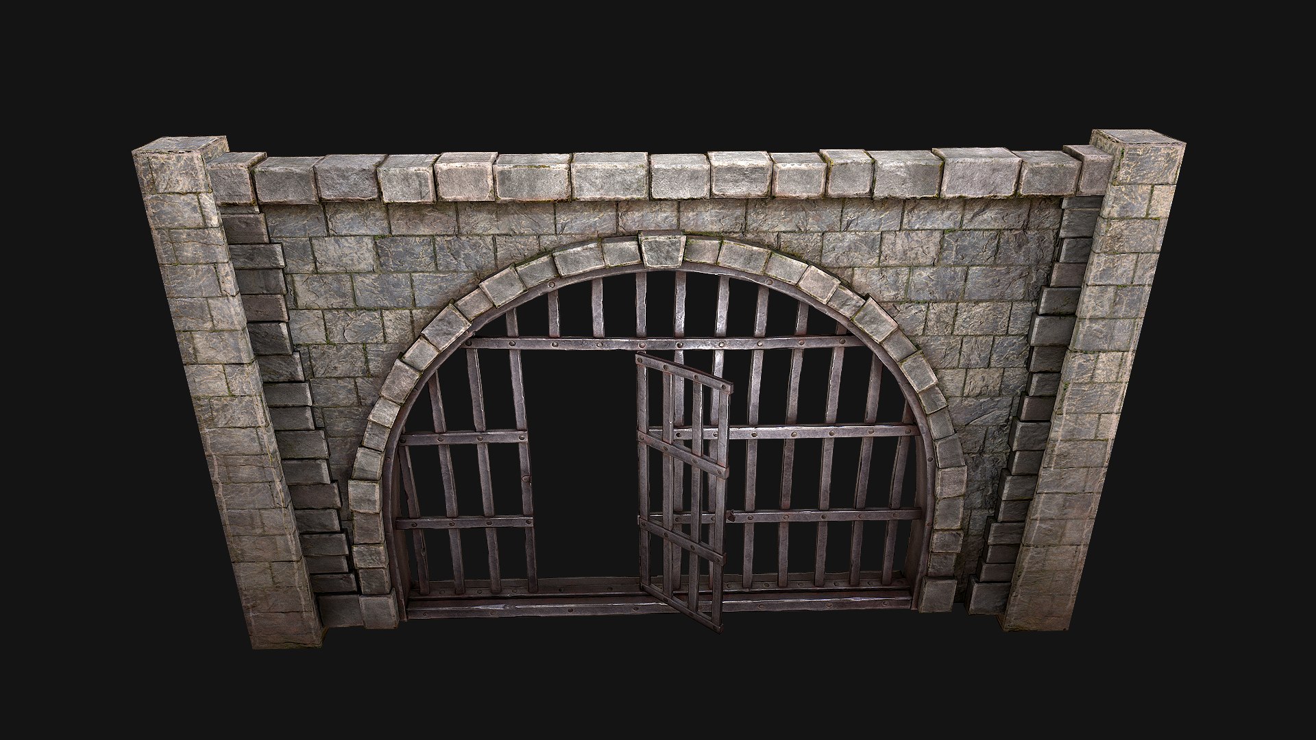 3D Prison Doors Gate model - TurboSquid 2017397