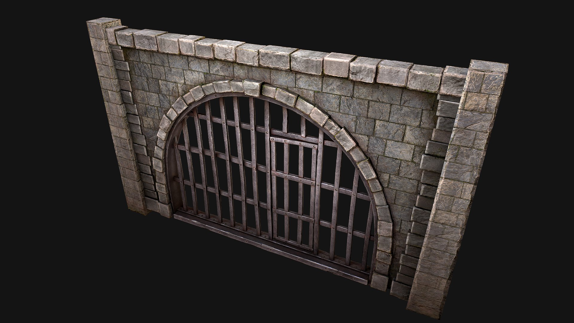 3D Prison Doors Gate model - TurboSquid 2017397