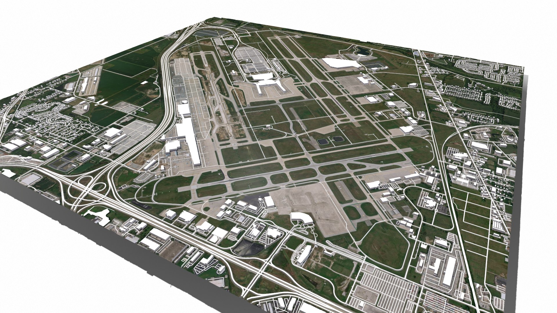 3D Indianapolis International Airport United States Model - TurboSquid ...