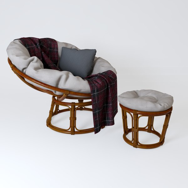 3D wicker chair model - TurboSquid 1262804