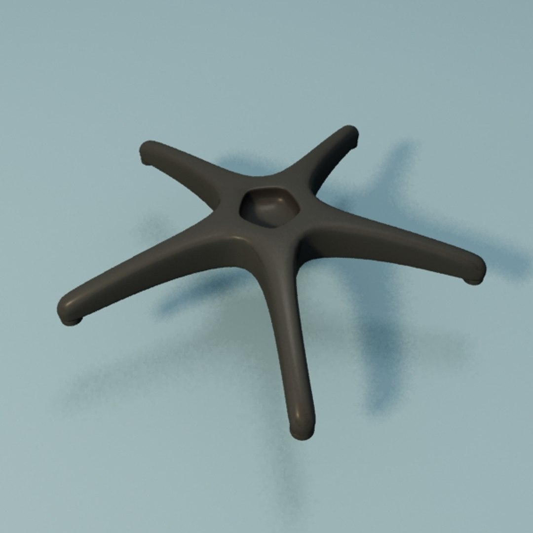 3d set office chair bases model