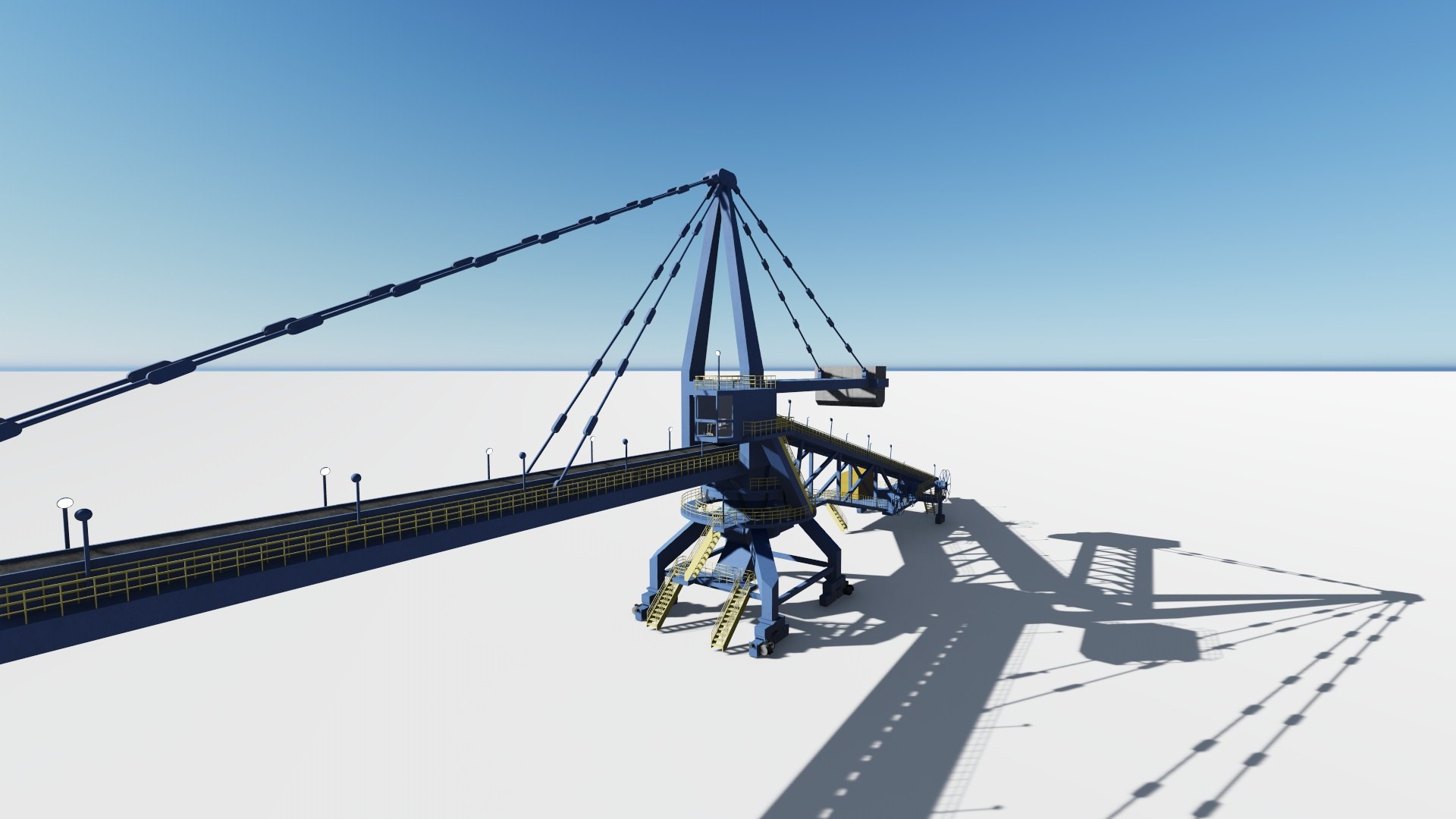 3d Model Stacker Reclaimer