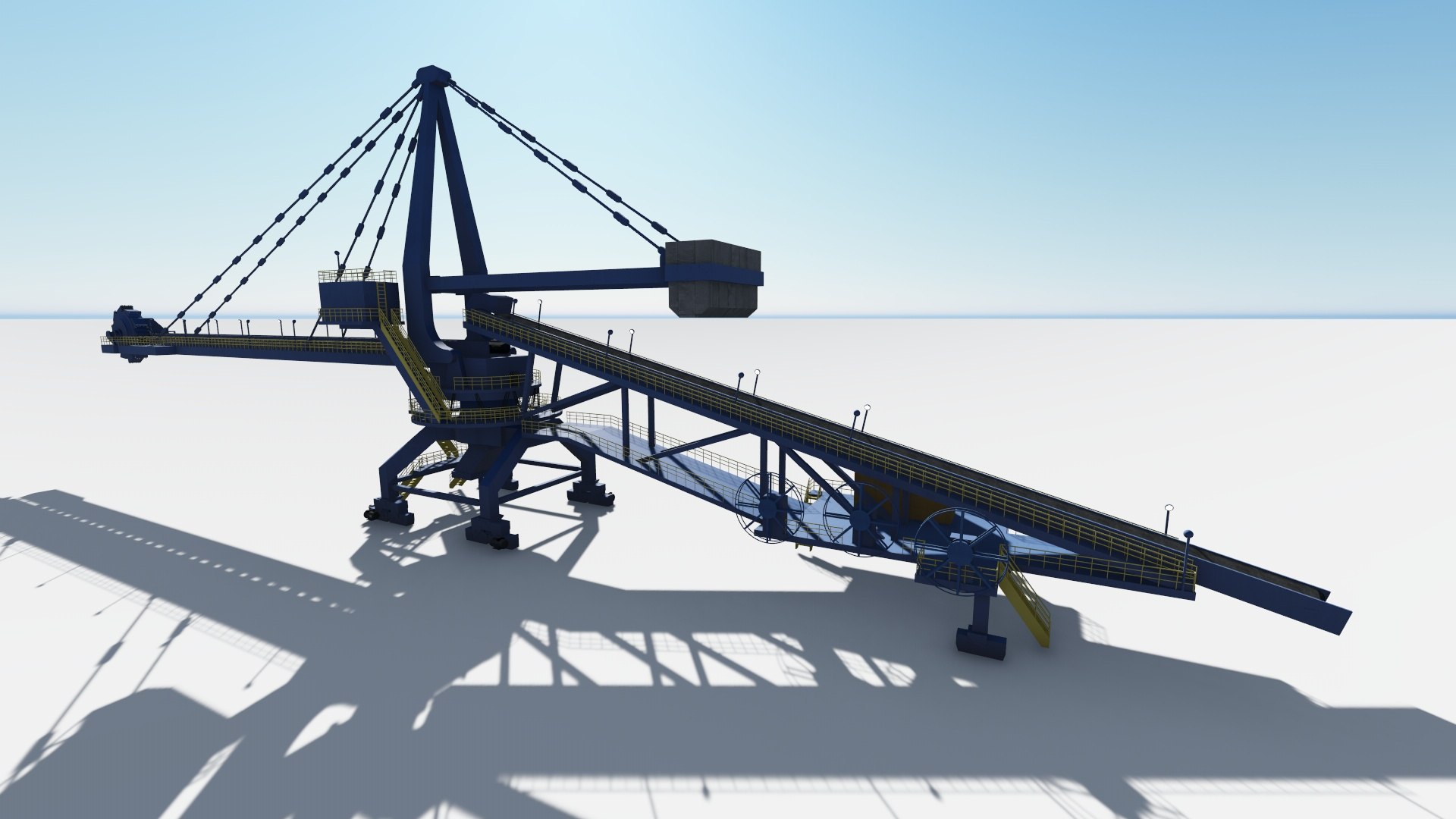 3d Model Stacker Reclaimer