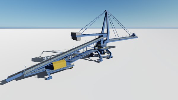 3d model stacker reclaimer