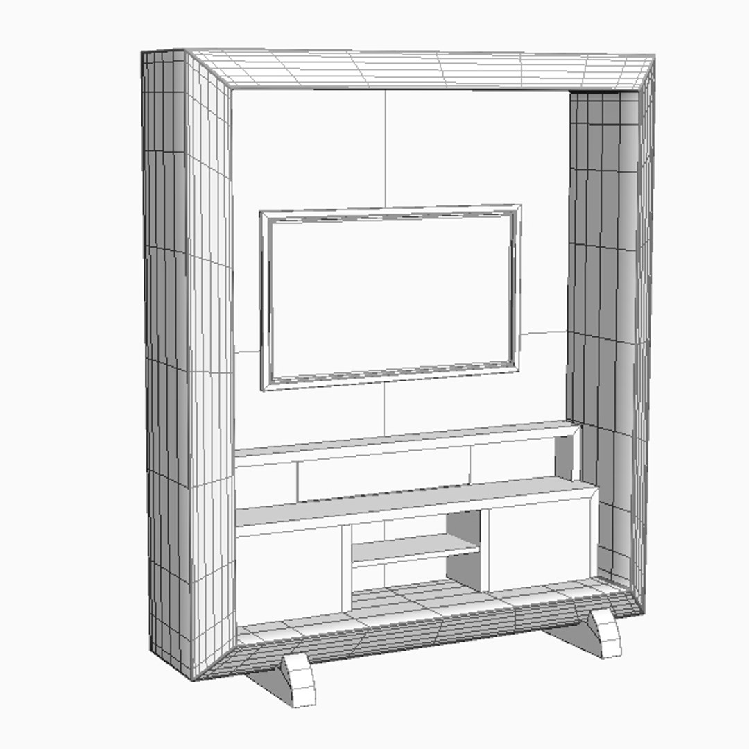 tv details materials 3d model