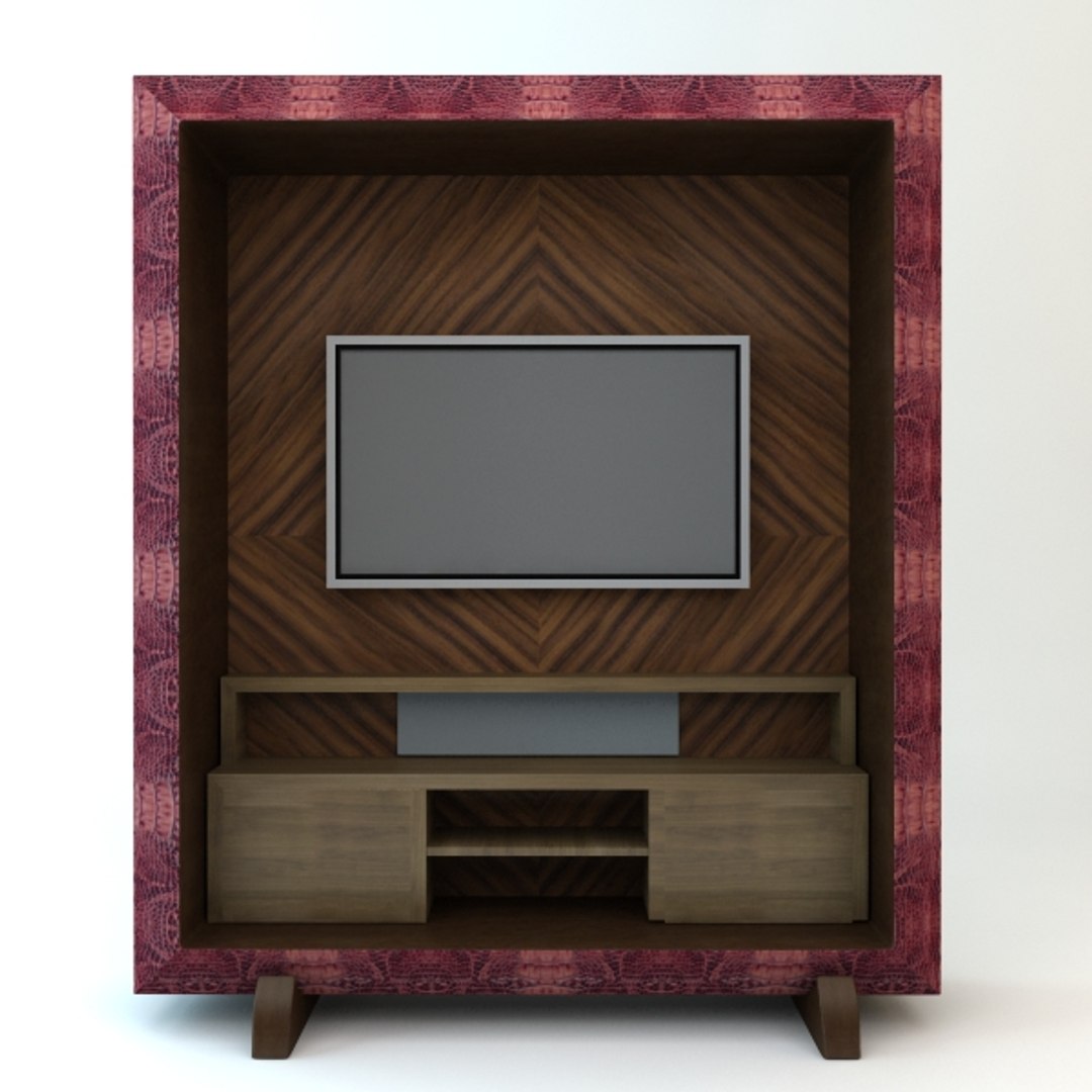 tv details materials 3d model