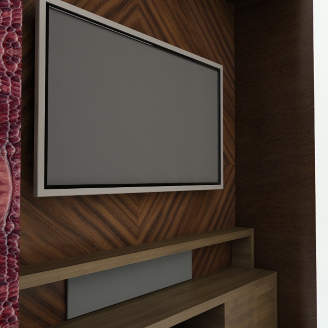 tv details materials 3d model