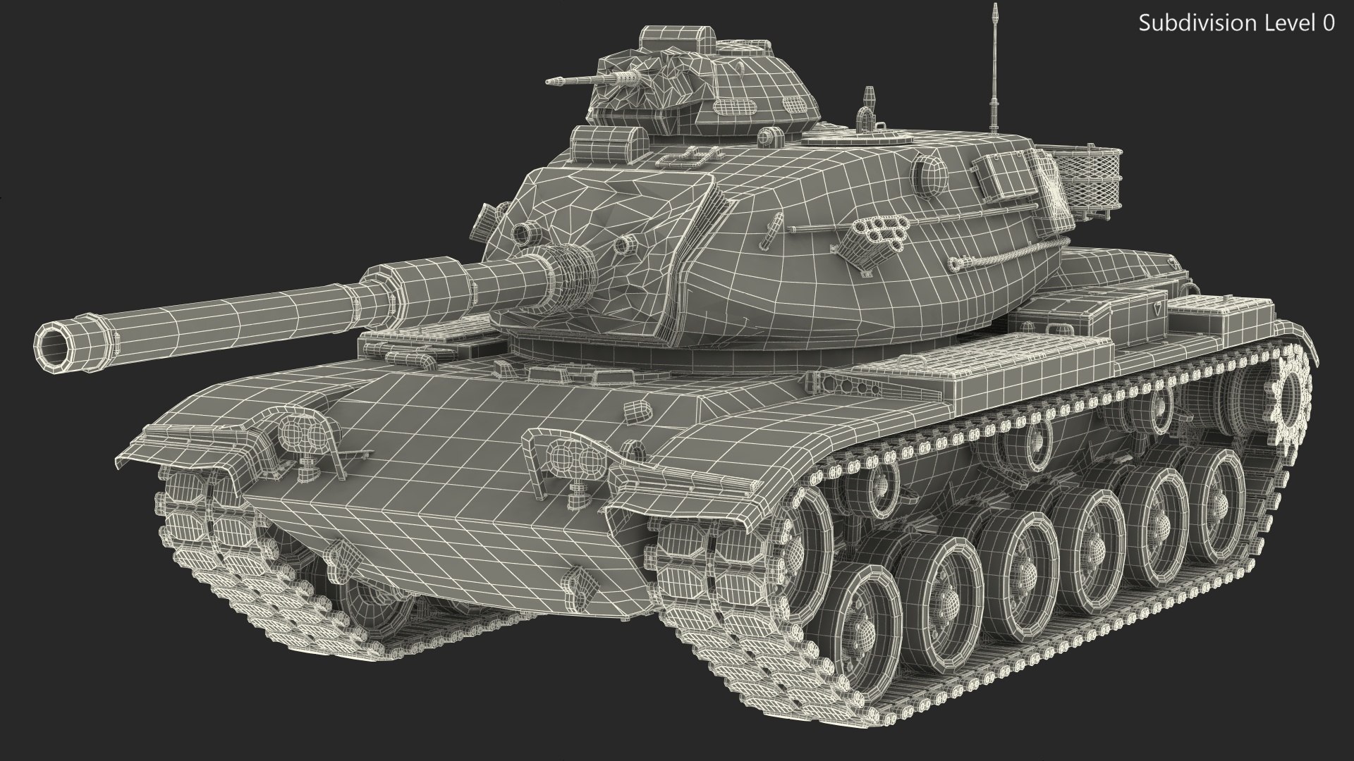 Main battle tank m60 model - TurboSquid 1157642