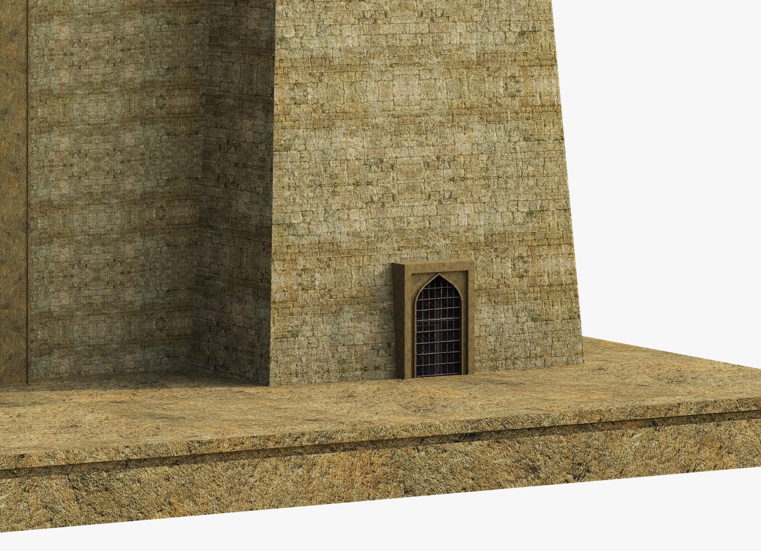 3D Model Fantasy Arab Wall Gate - TurboSquid 1853583