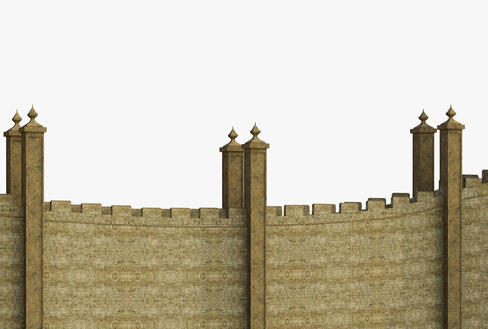 3D Model Fantasy Arab Wall Gate - TurboSquid 1853583