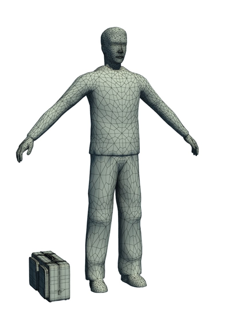 3d Emergency Man Model