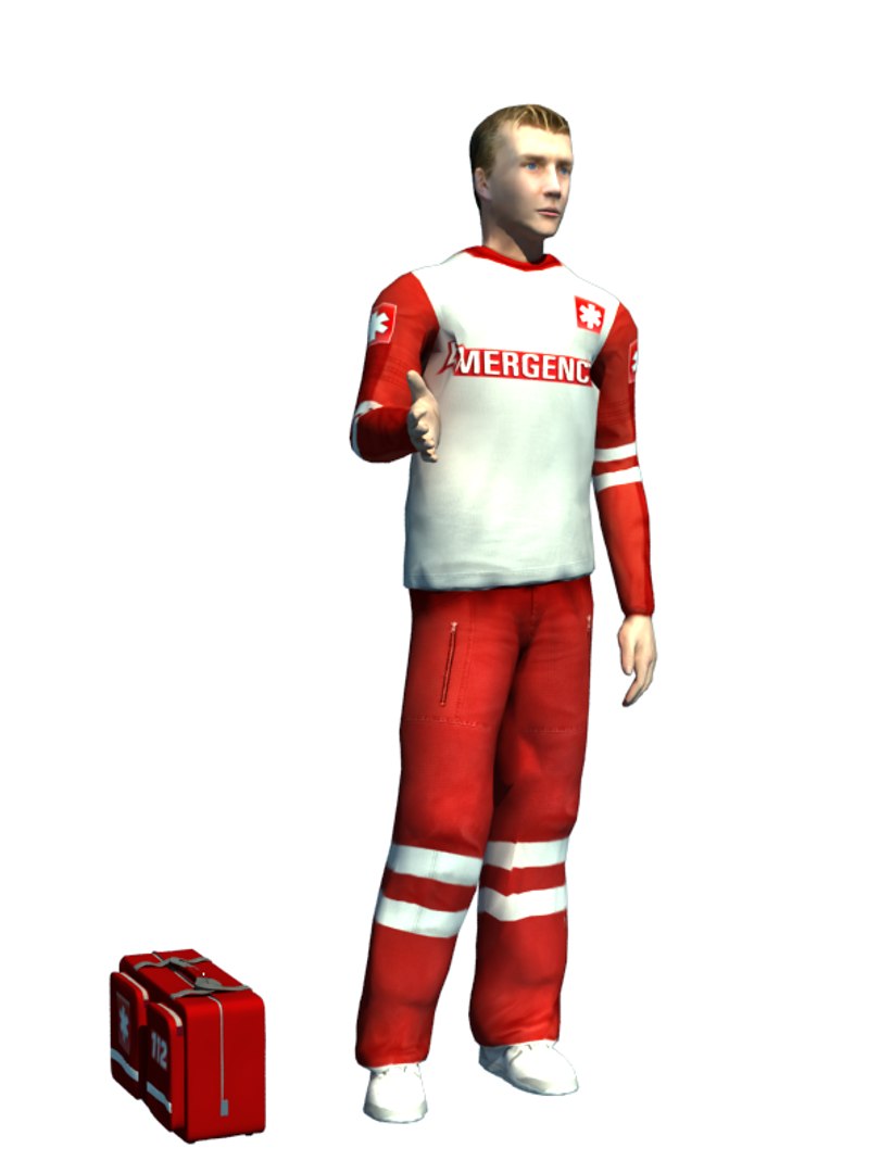 3d Emergency Man Model