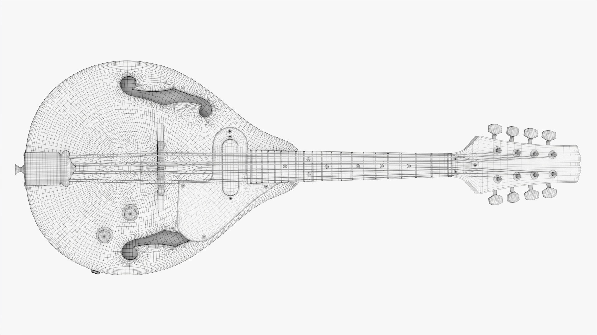 Mandolin String Instrument 3D - TurboSquid 1809528