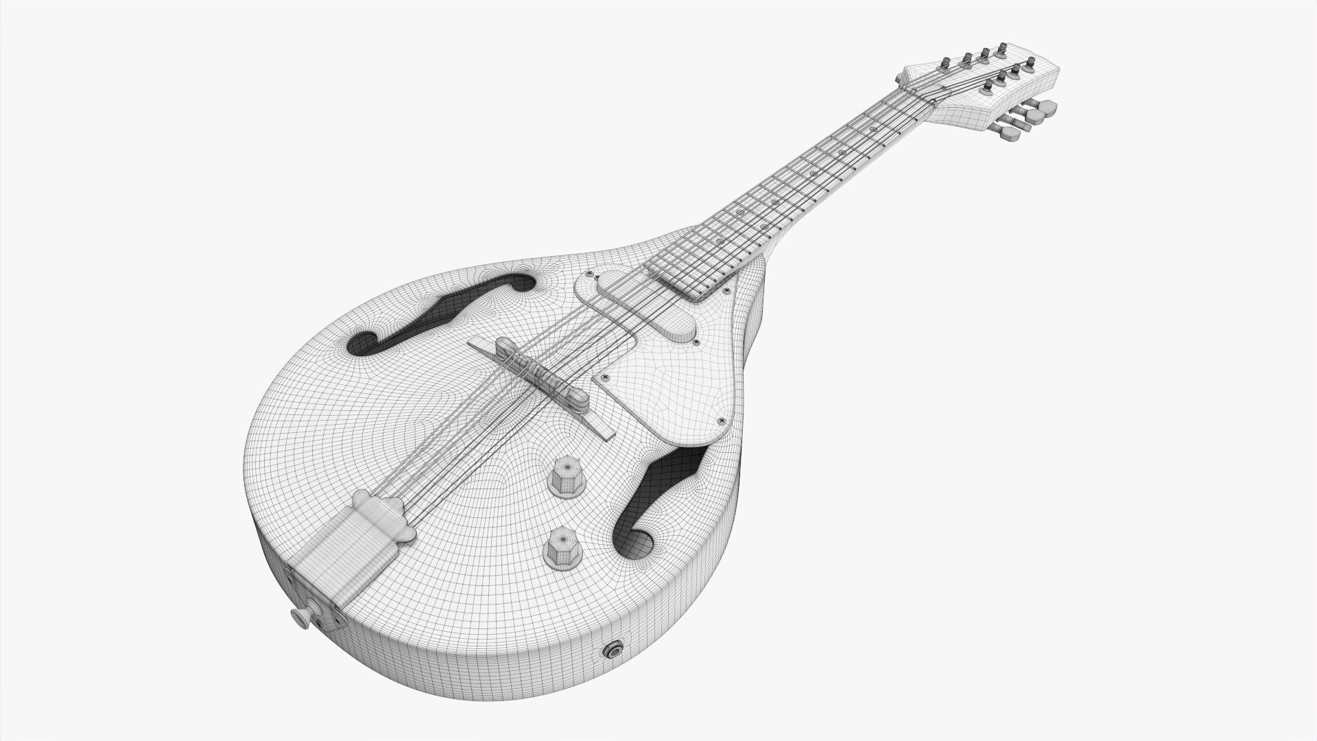 Mandolin String Instrument 3D - TurboSquid 1809528