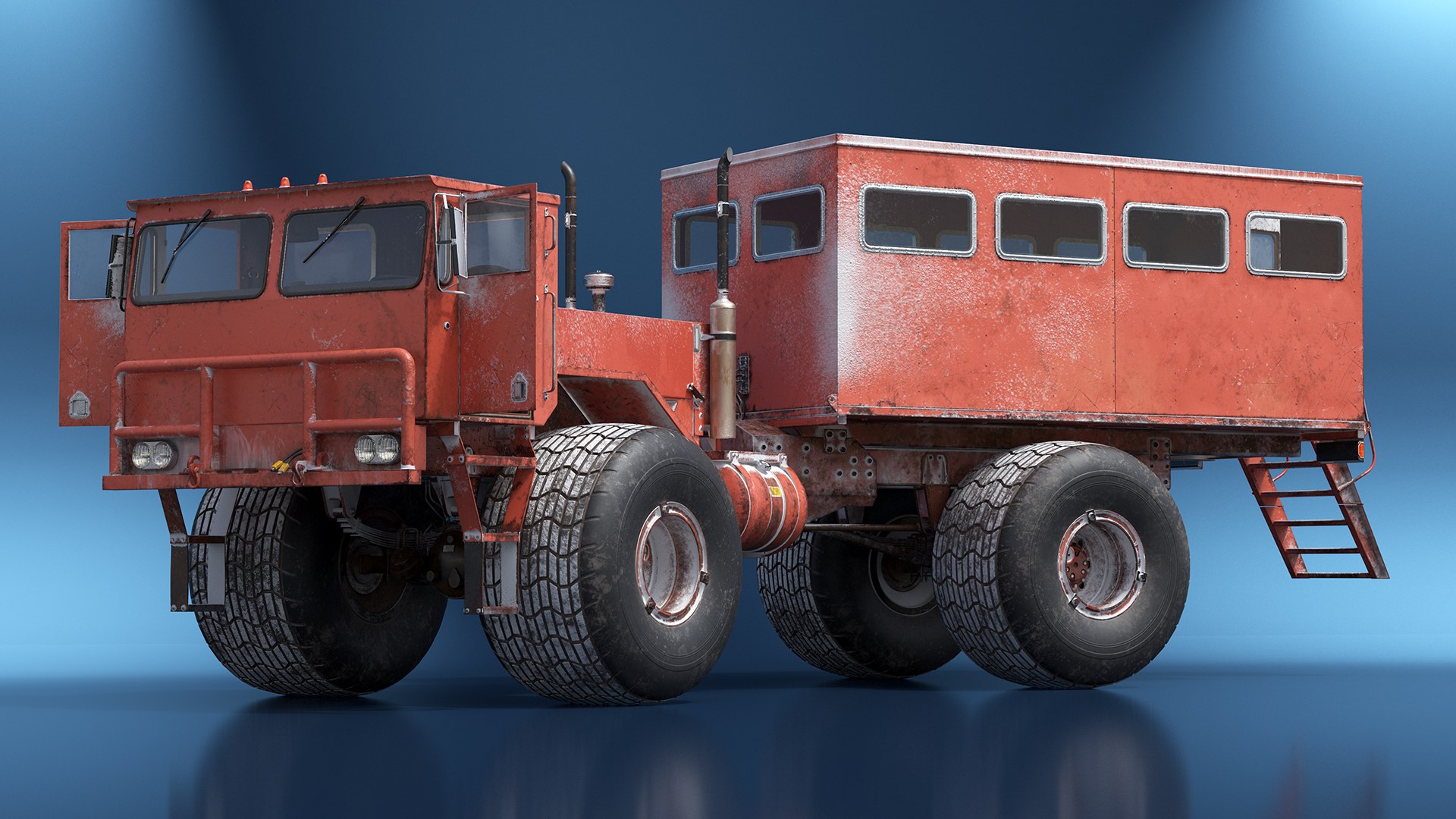 Antarctica Snow Vehicle Rigged For Cinema 4D 3D Model - TurboSquid 2351992