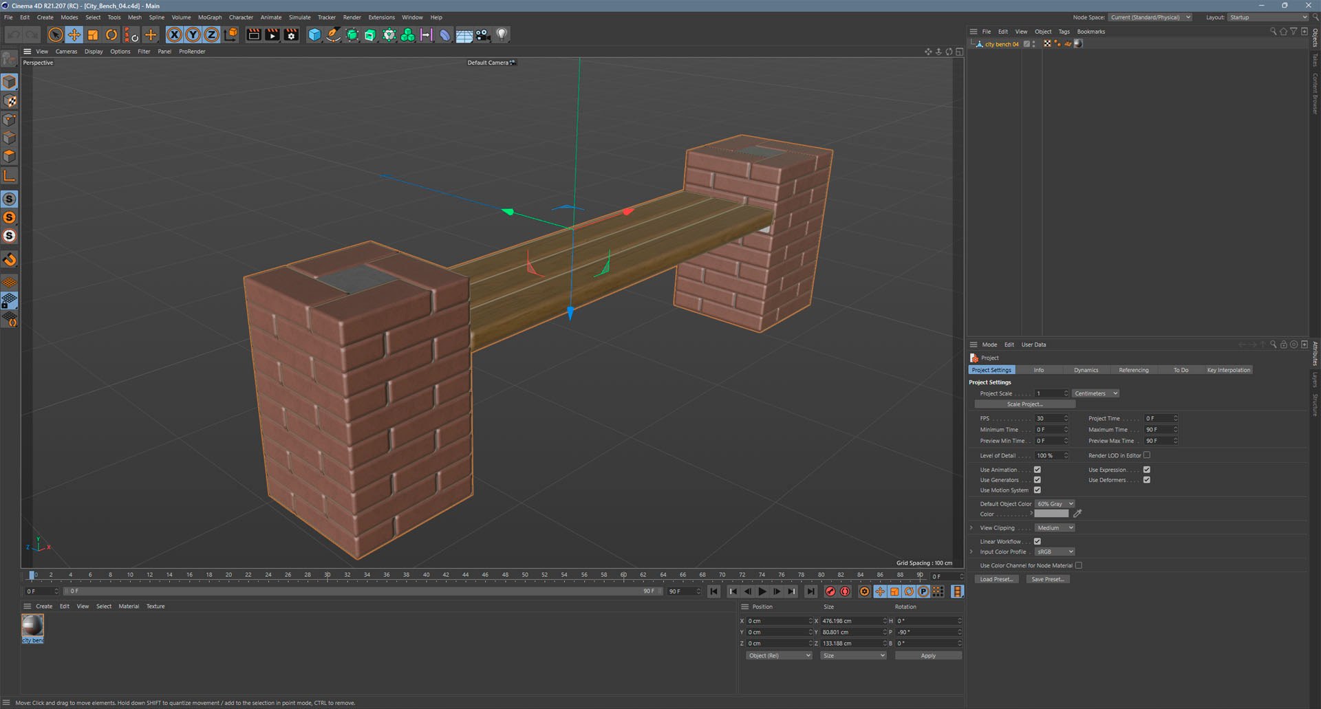 3D City Bench 03 - TurboSquid 2153300