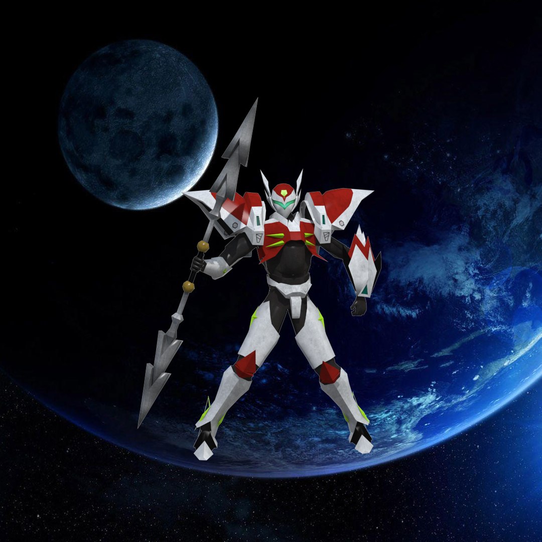 Tekkaman Blade Sci Fi Mech Rigged 3D Model - TurboSquid 2001841