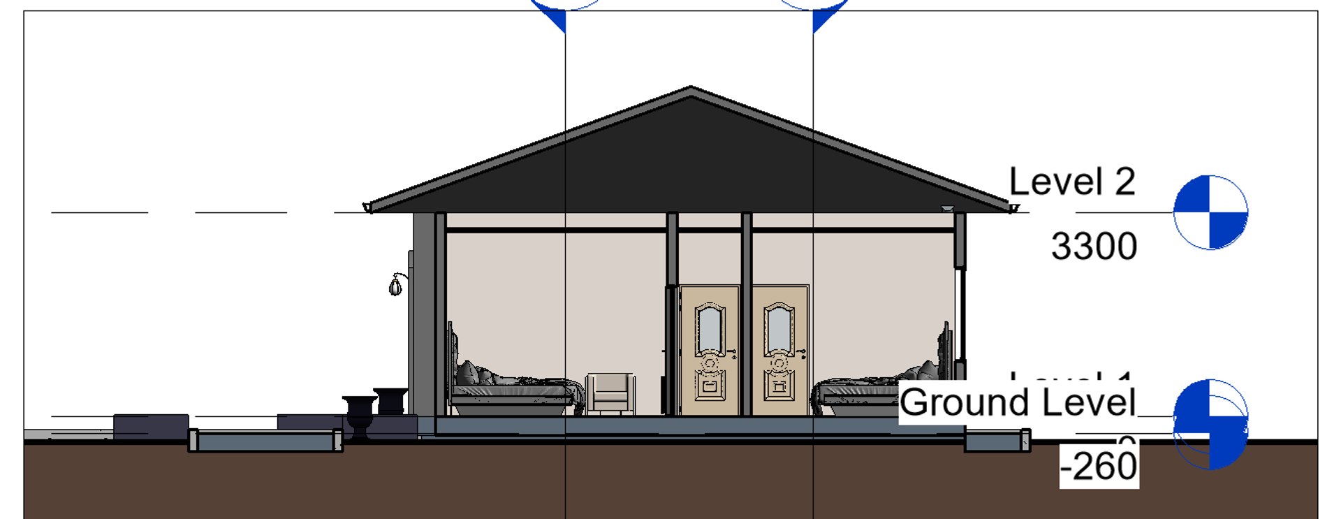 3D 3 Bedroom House Plan - TurboSquid 2124234