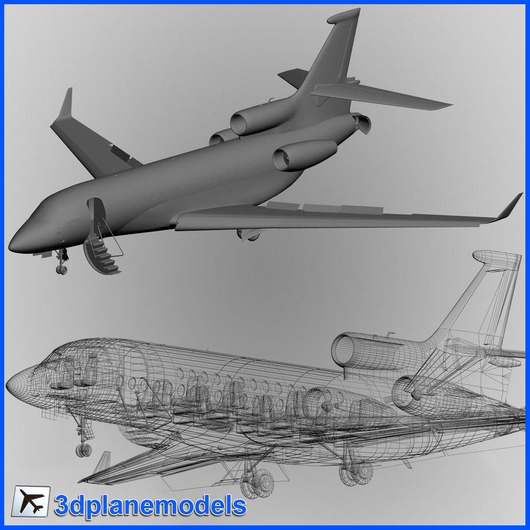 Dassault Falcon 7x Shell 3ds