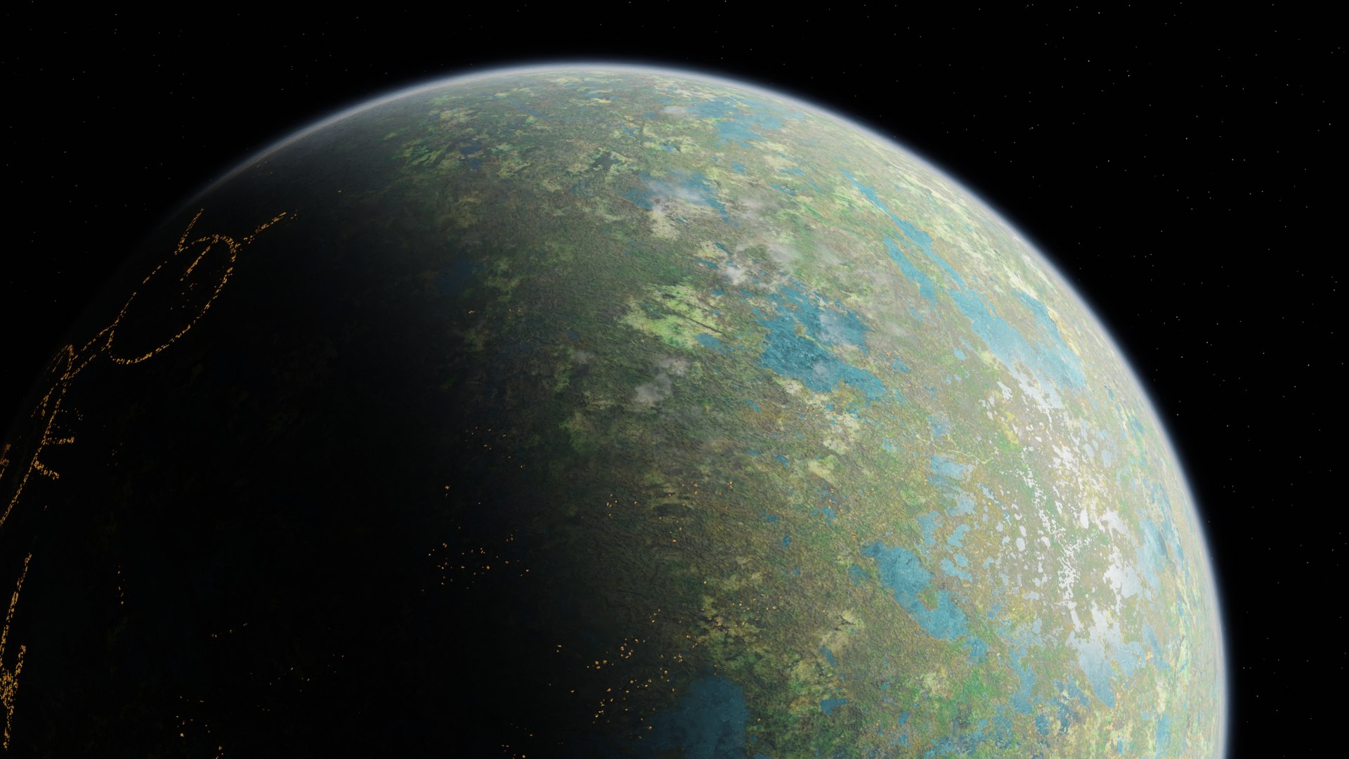 8K Fictional Megacity Planet 8 3D - TurboSquid 1931313