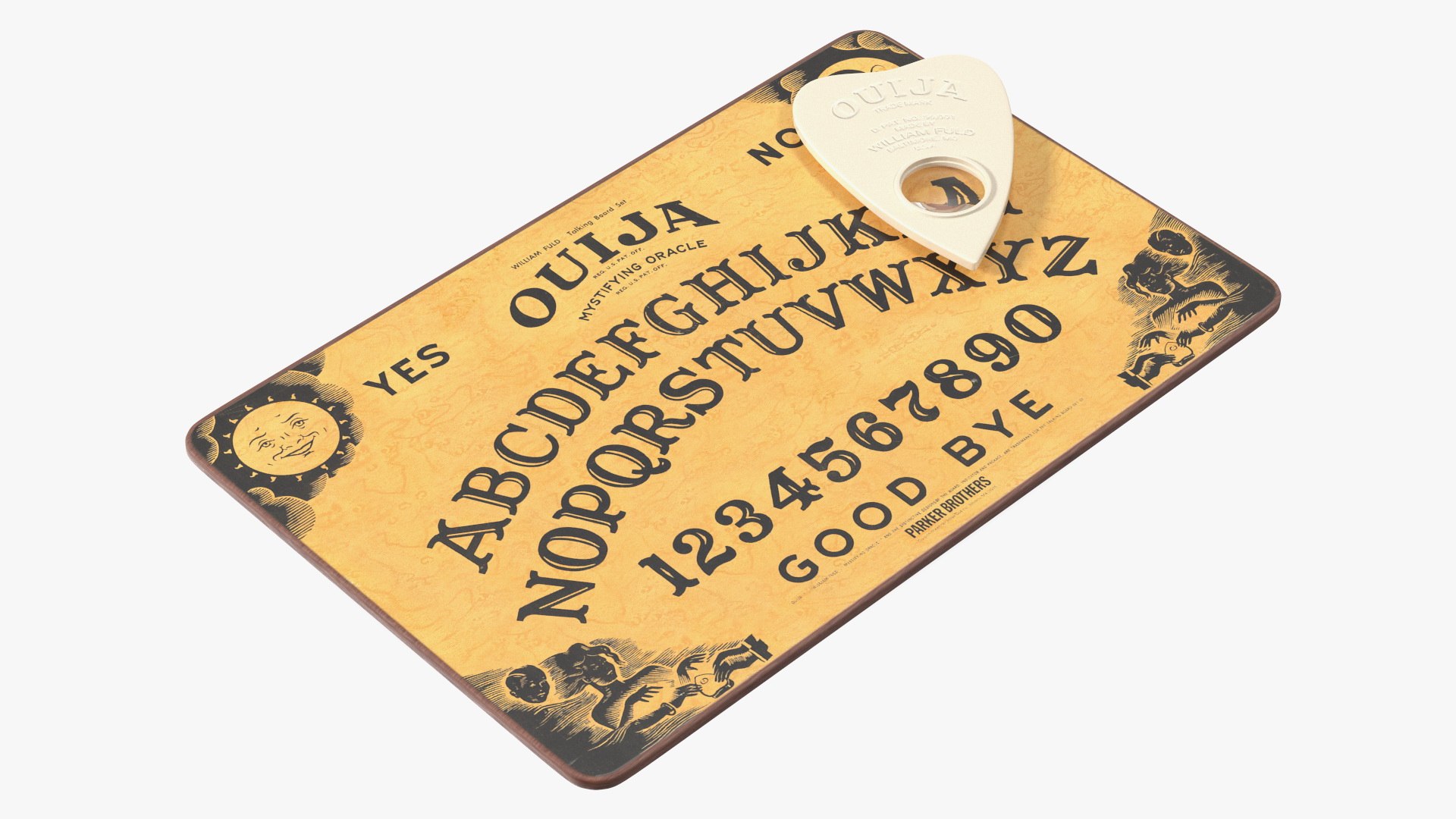 3D Ouija Board Classic Style model - TurboSquid 2080751