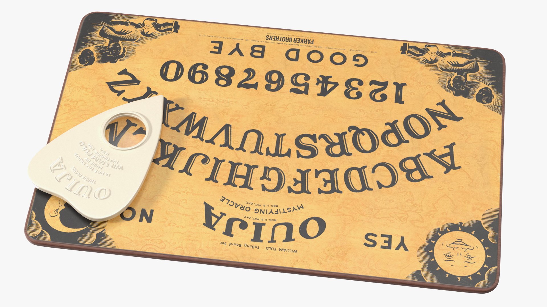 3D Ouija Board Classic Style Model - TurboSquid 2080751