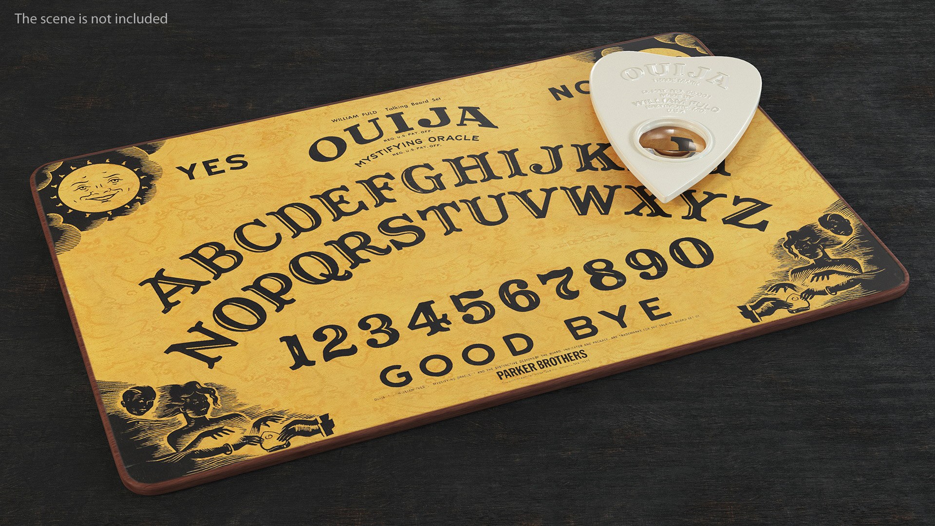 3D Ouija Board Classic Style Model - TurboSquid 2080751
