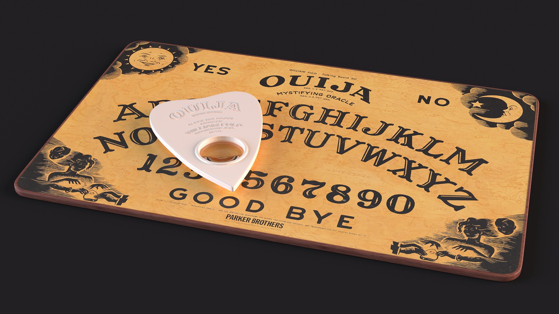 3D Ouija Board Classic Style Model - TurboSquid 2080751