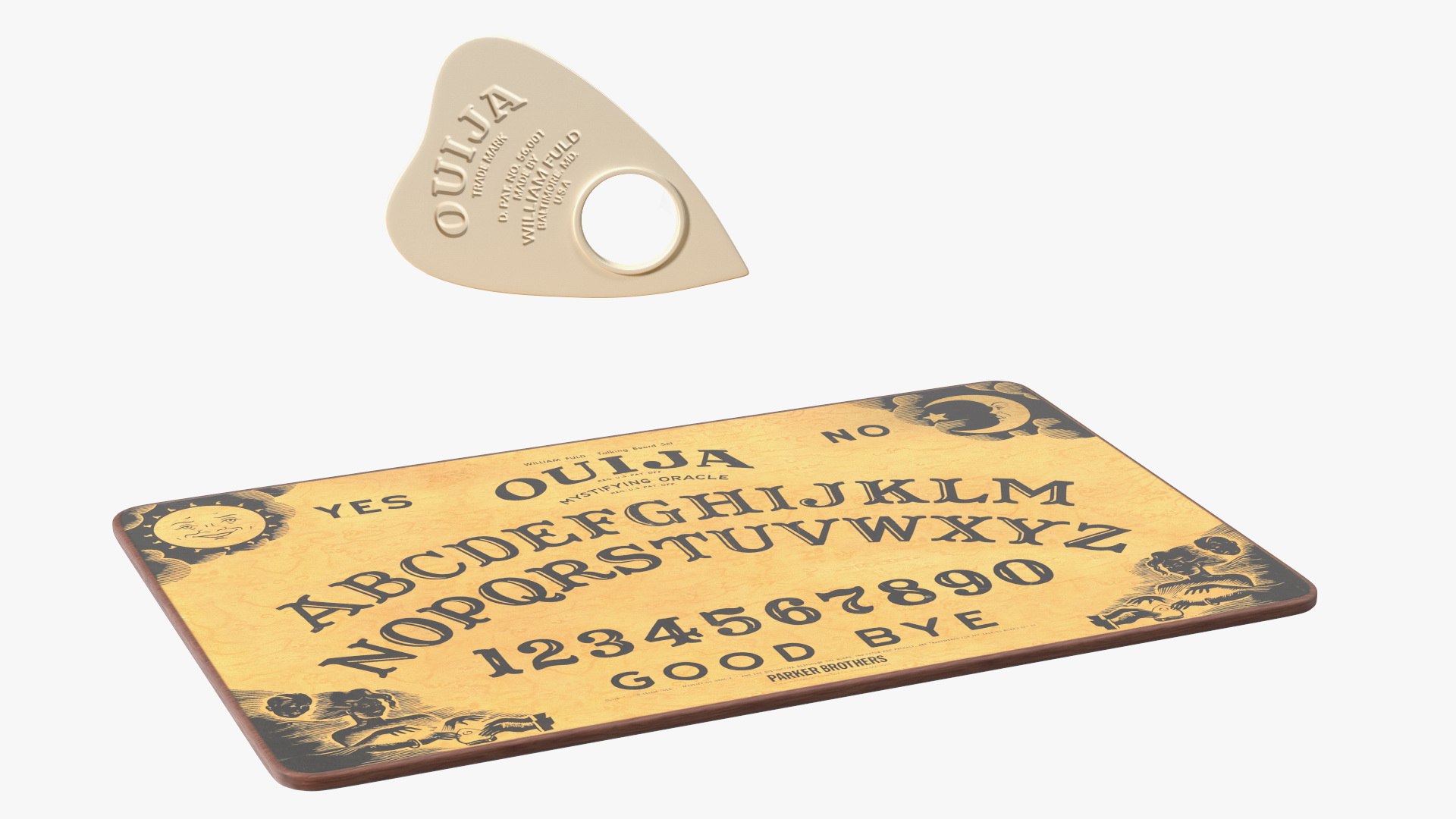 3D Ouija Board Classic Style Model - TurboSquid 2080751