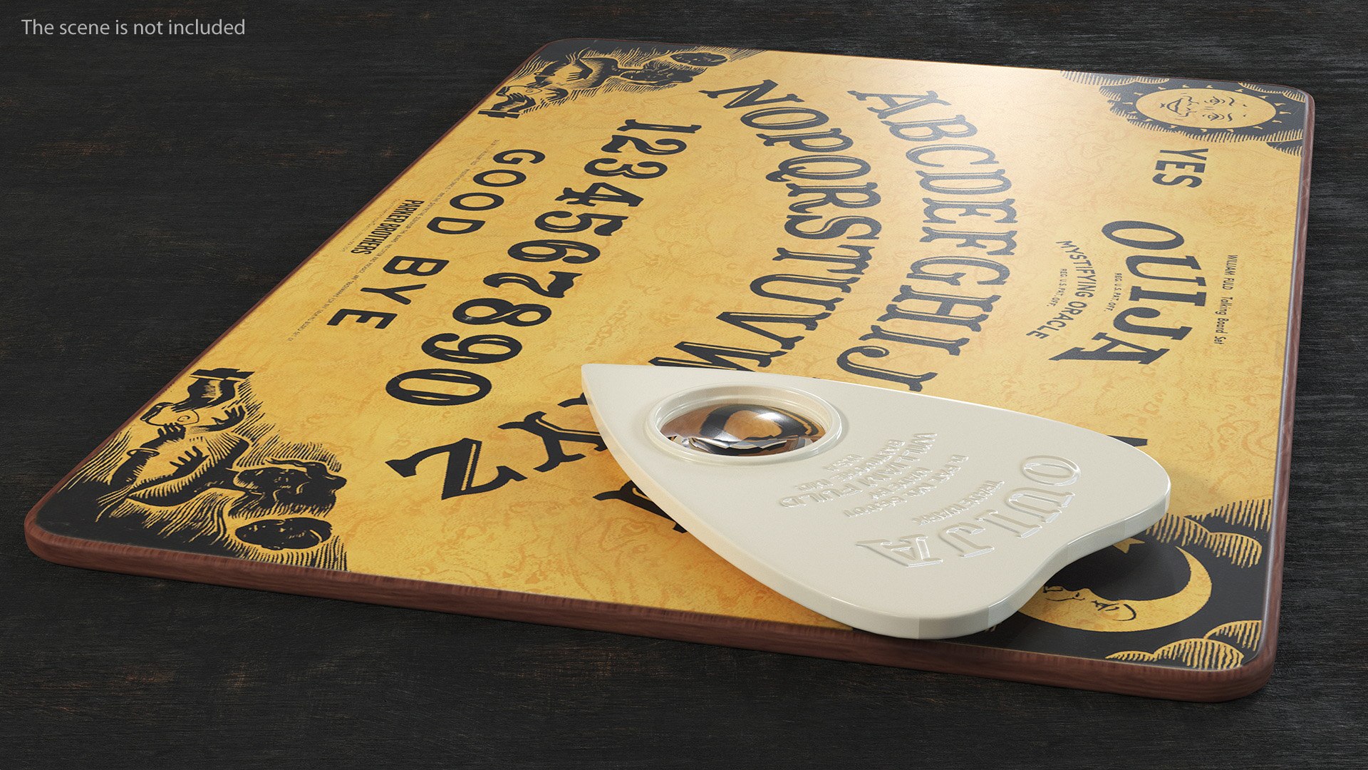 3D Ouija Board Classic Style Model - TurboSquid 2080751