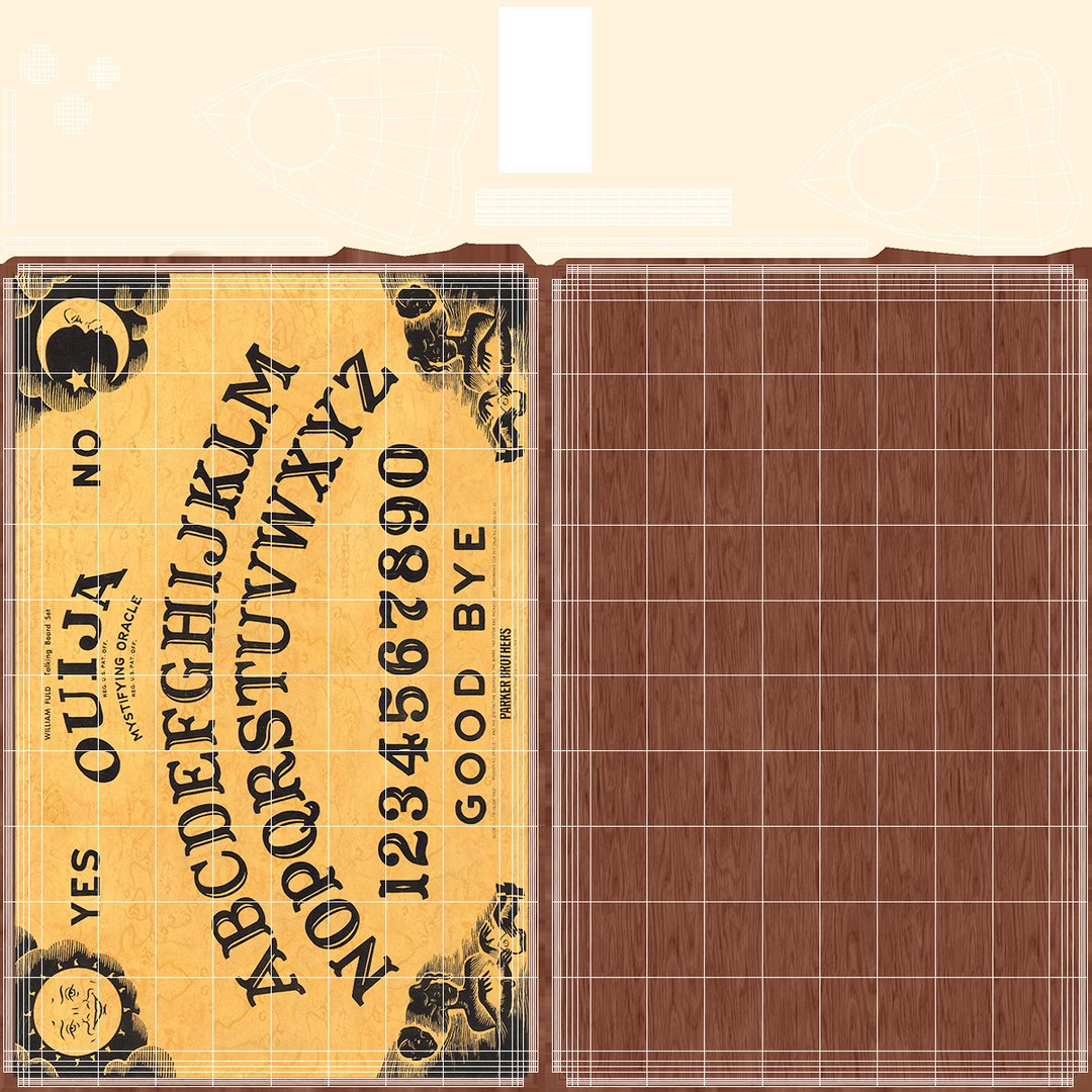 3D Ouija Board Classic Style Model - TurboSquid 2080751
