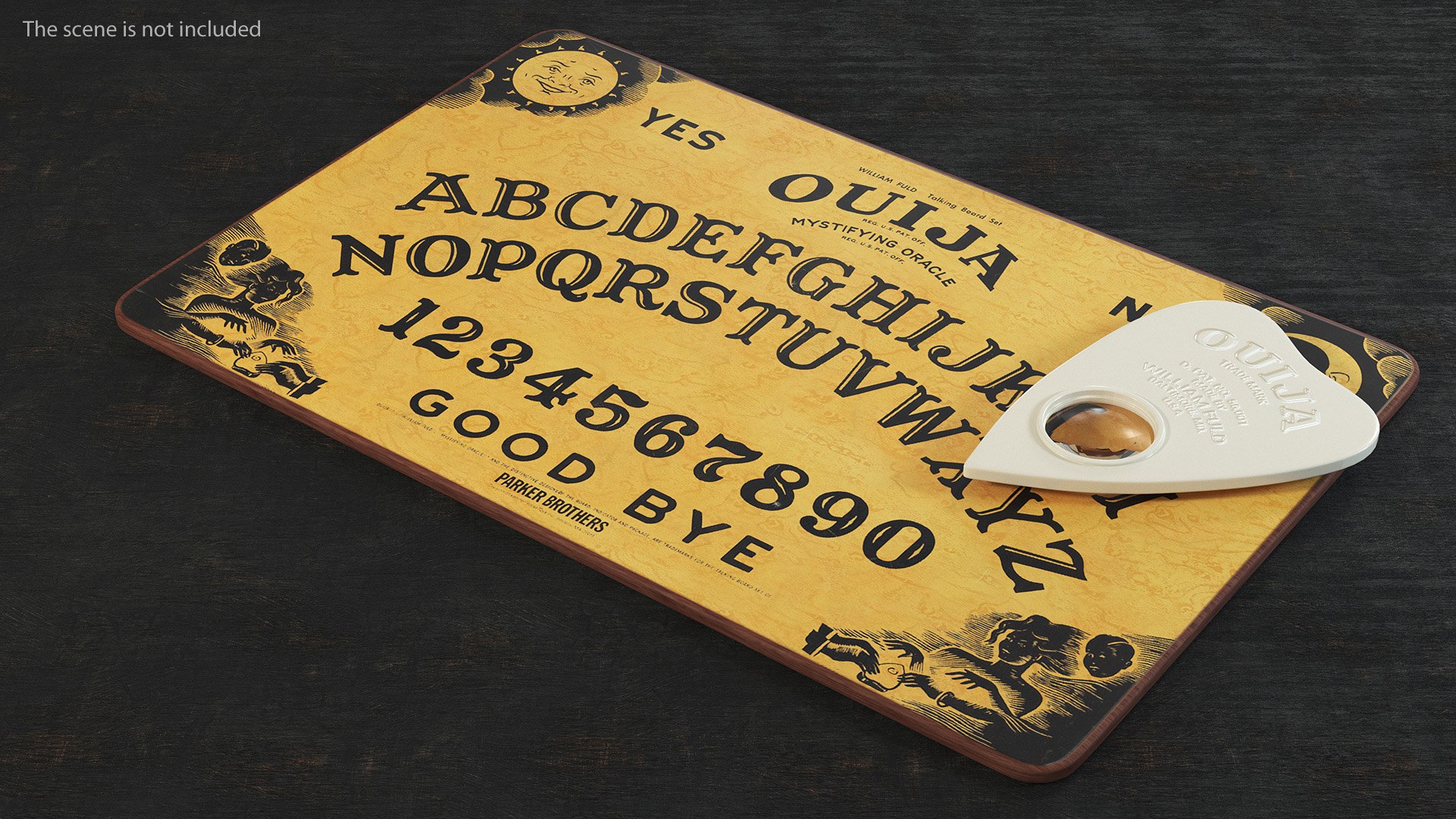 3D Ouija Board Classic Style Model - TurboSquid 2080751