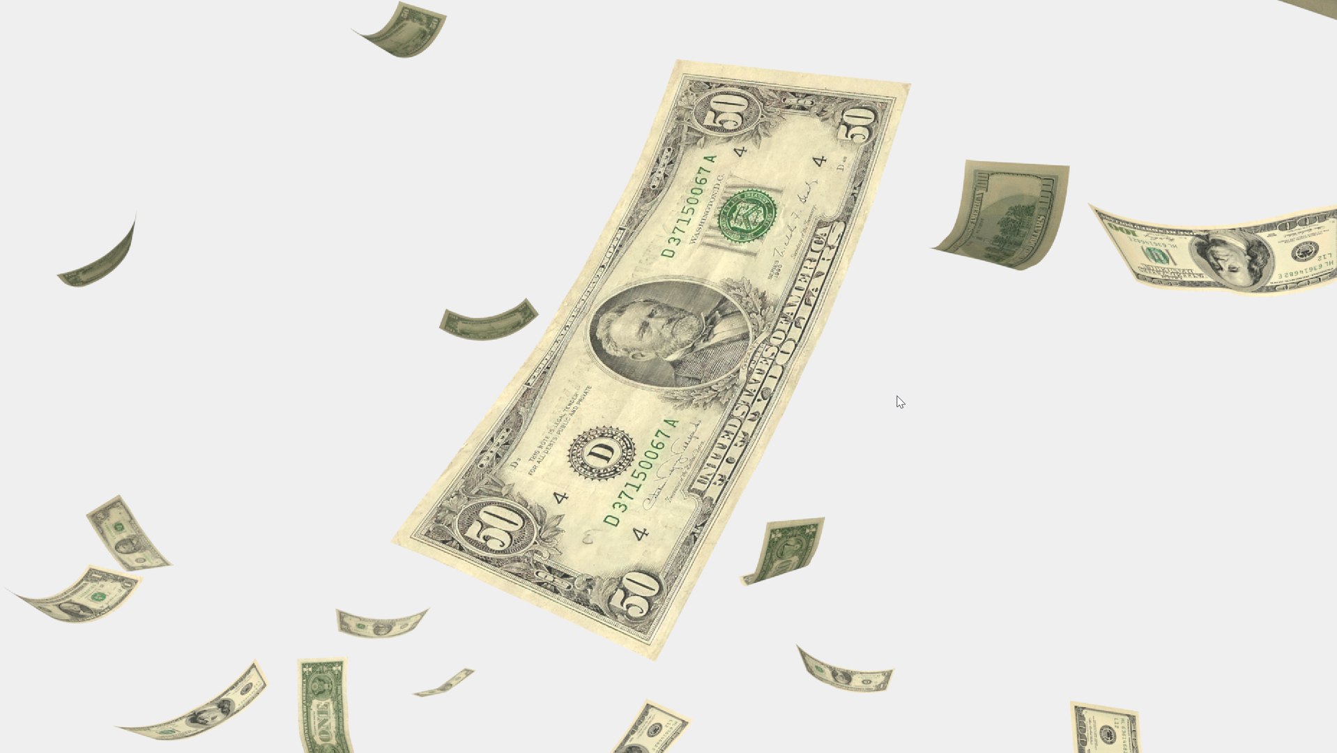 3D Falling Bills1 Model - TurboSquid 1954929