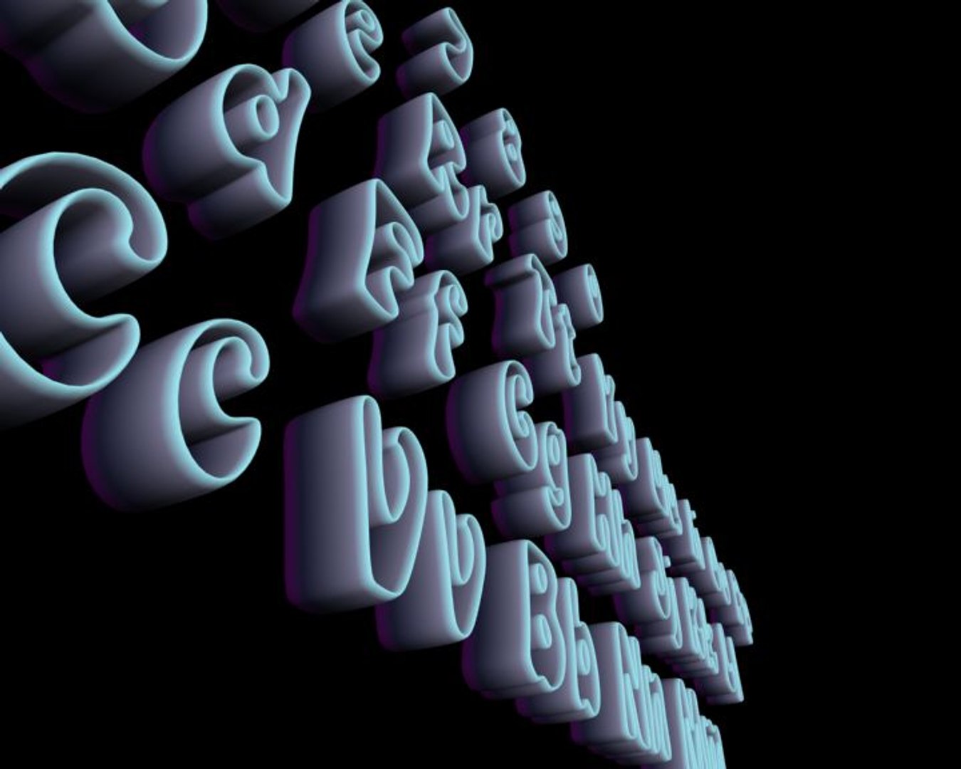3ds max font letters