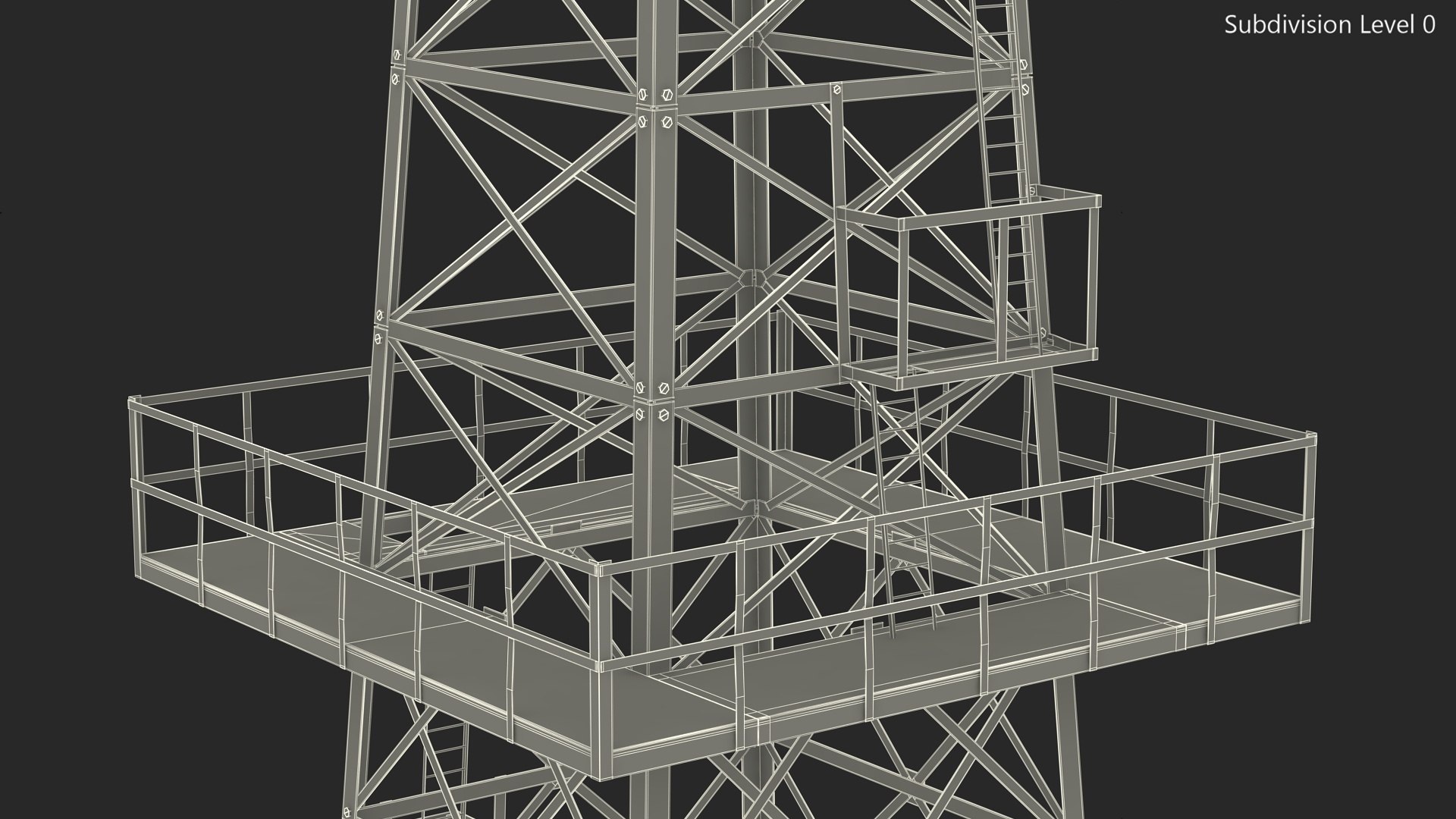 3D Steel Oil Derrick model - TurboSquid 2144482