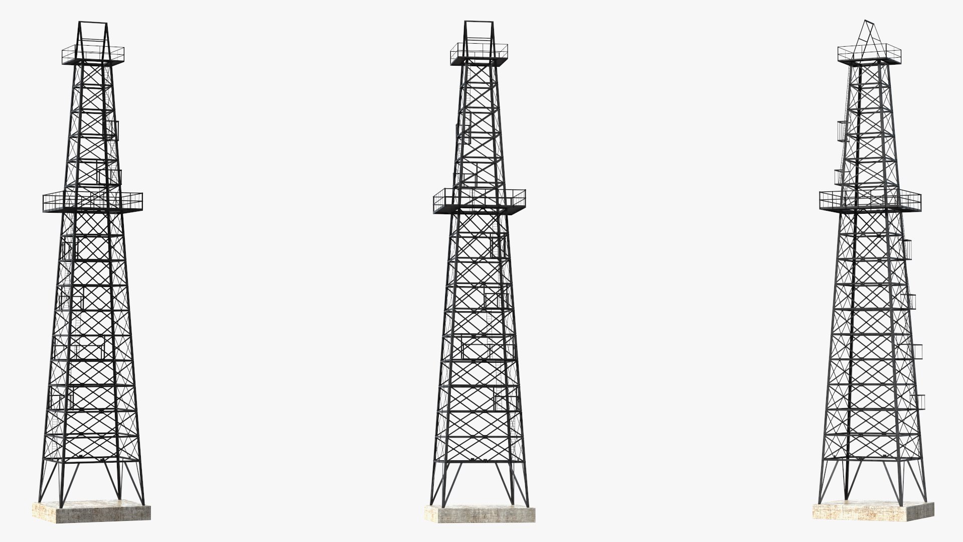 3D Steel Oil Derrick Model - TurboSquid 2144482
