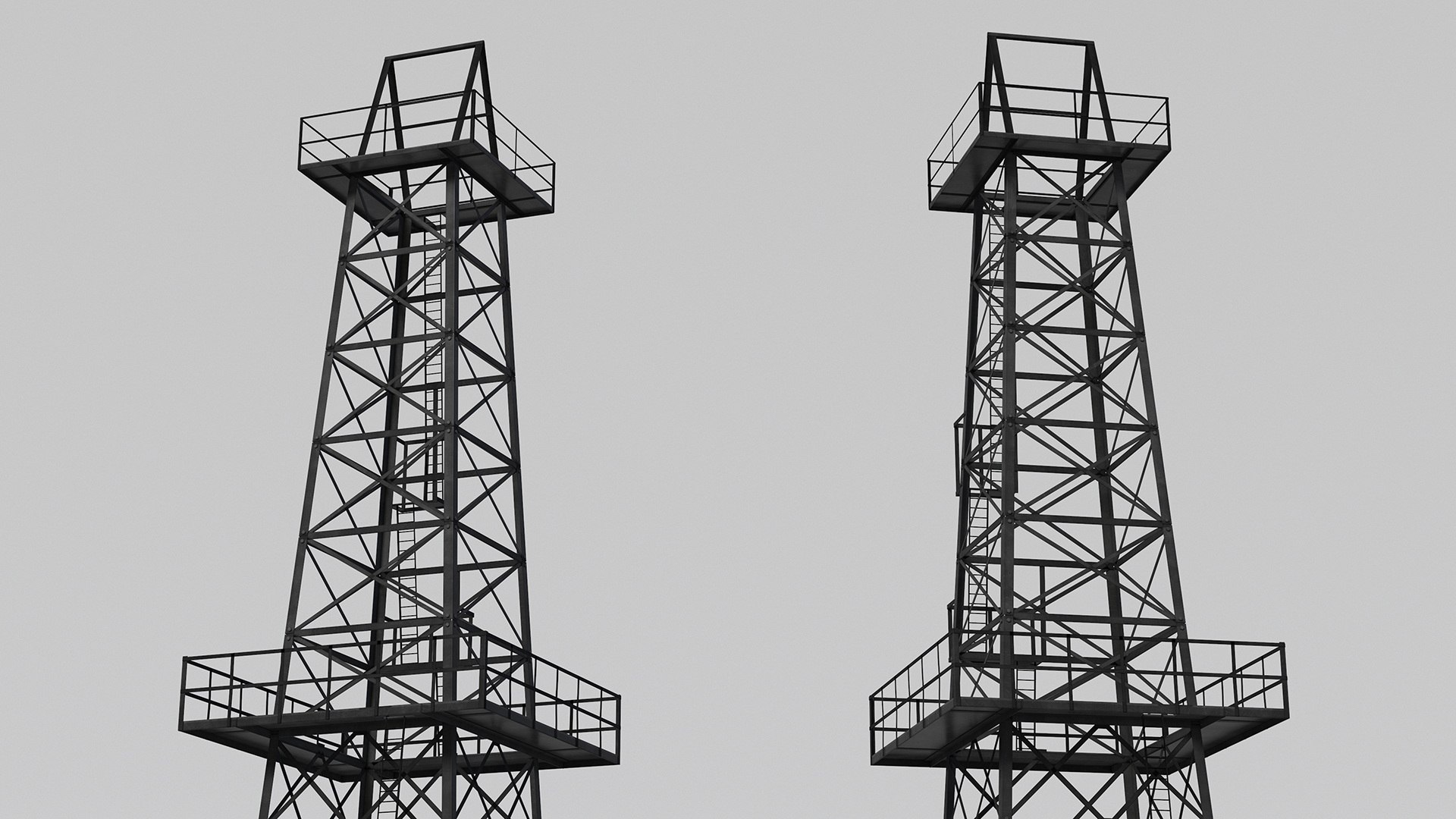 3D Steel Oil Derrick Model - TurboSquid 2144482