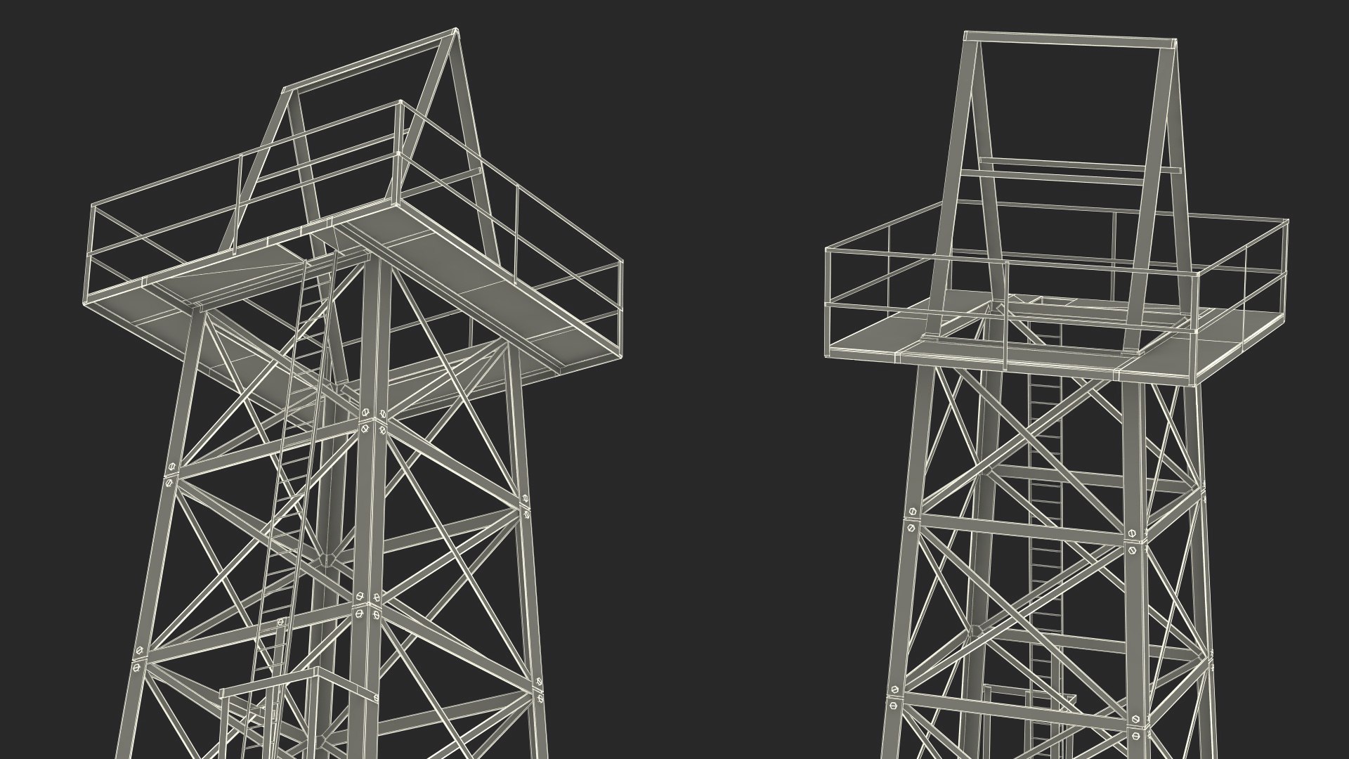 3D Steel Oil Derrick model - TurboSquid 2144482