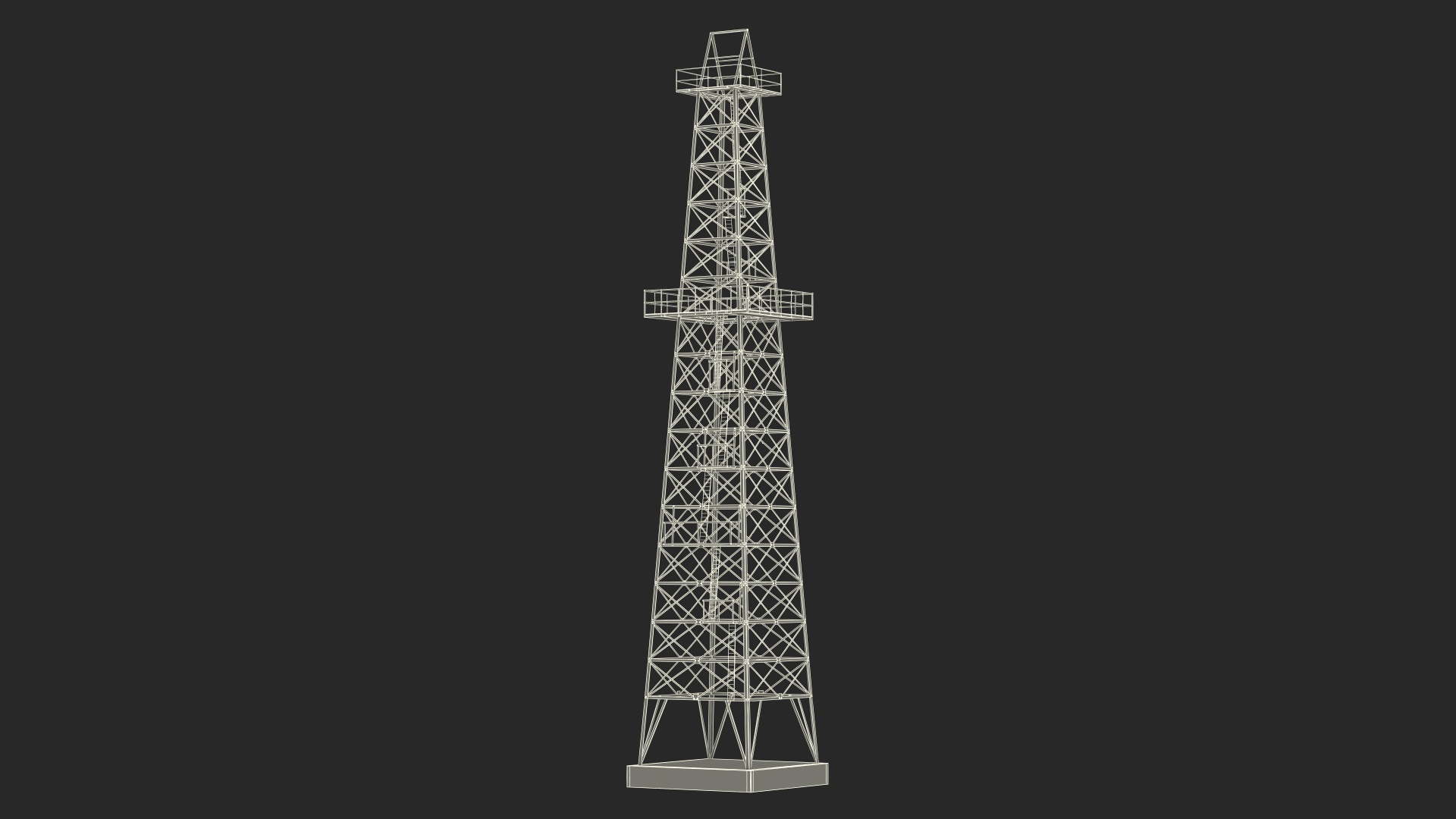 3D Steel Oil Derrick Model - TurboSquid 2144482