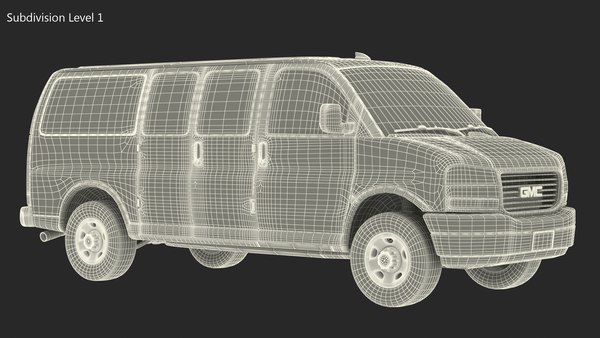 3D model GMC Savana Van Grey - TurboSquid 1912482