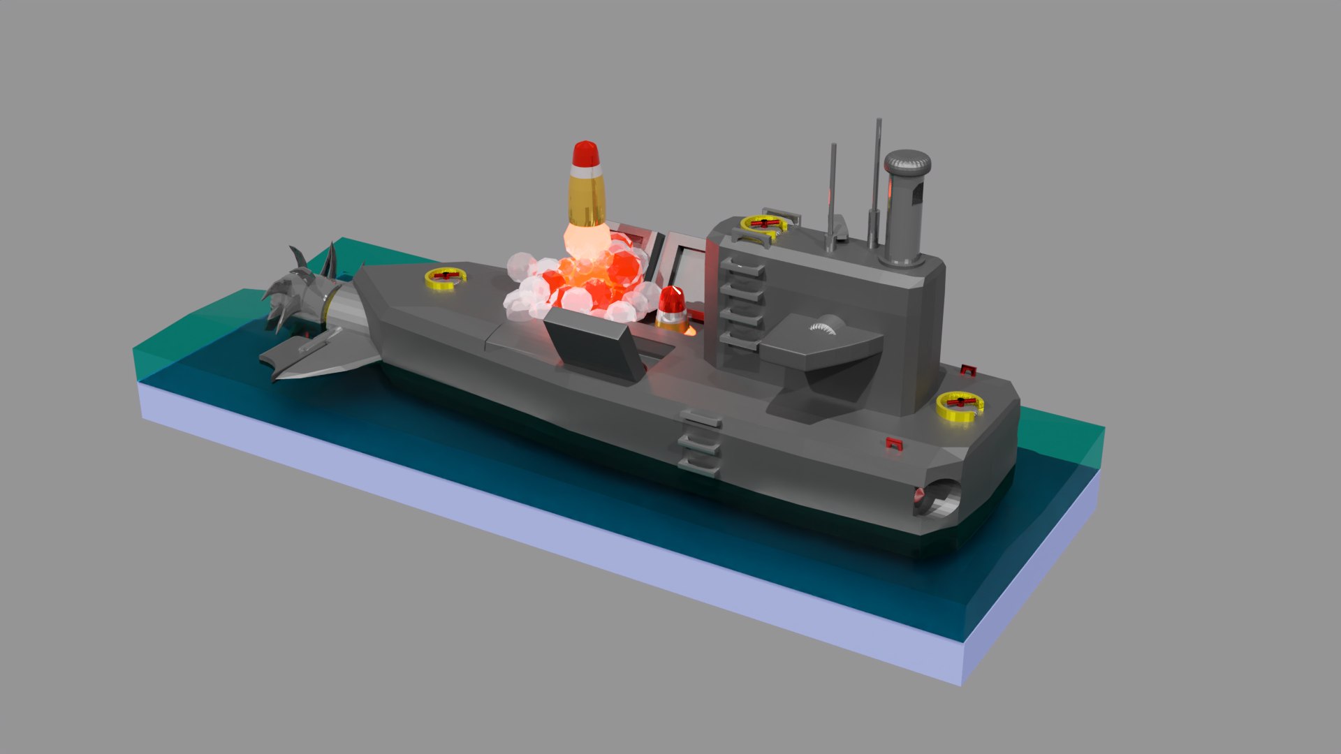 3D SubmarineAttack - TurboSquid 2038245
