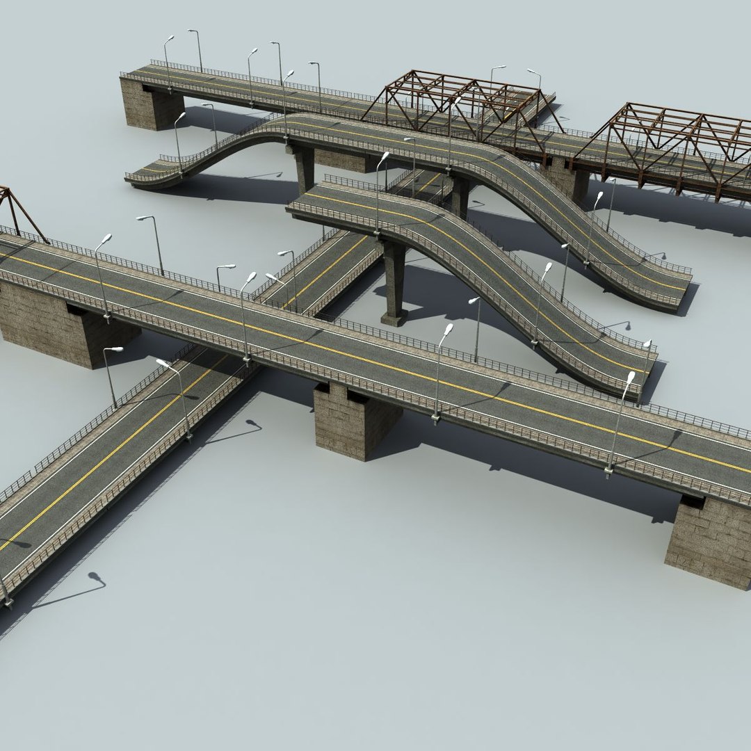 3d Model Road Bridge