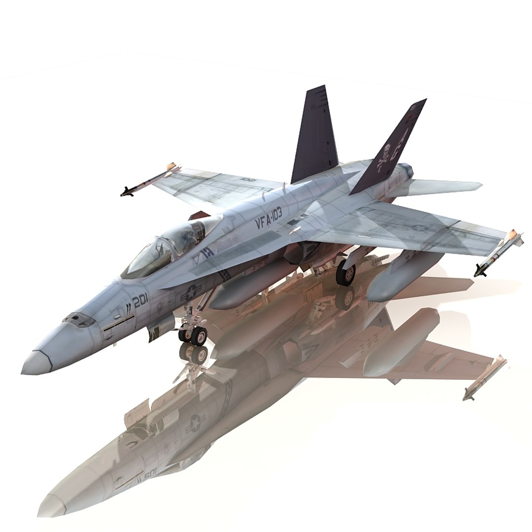 F18 Hornet 3d Model