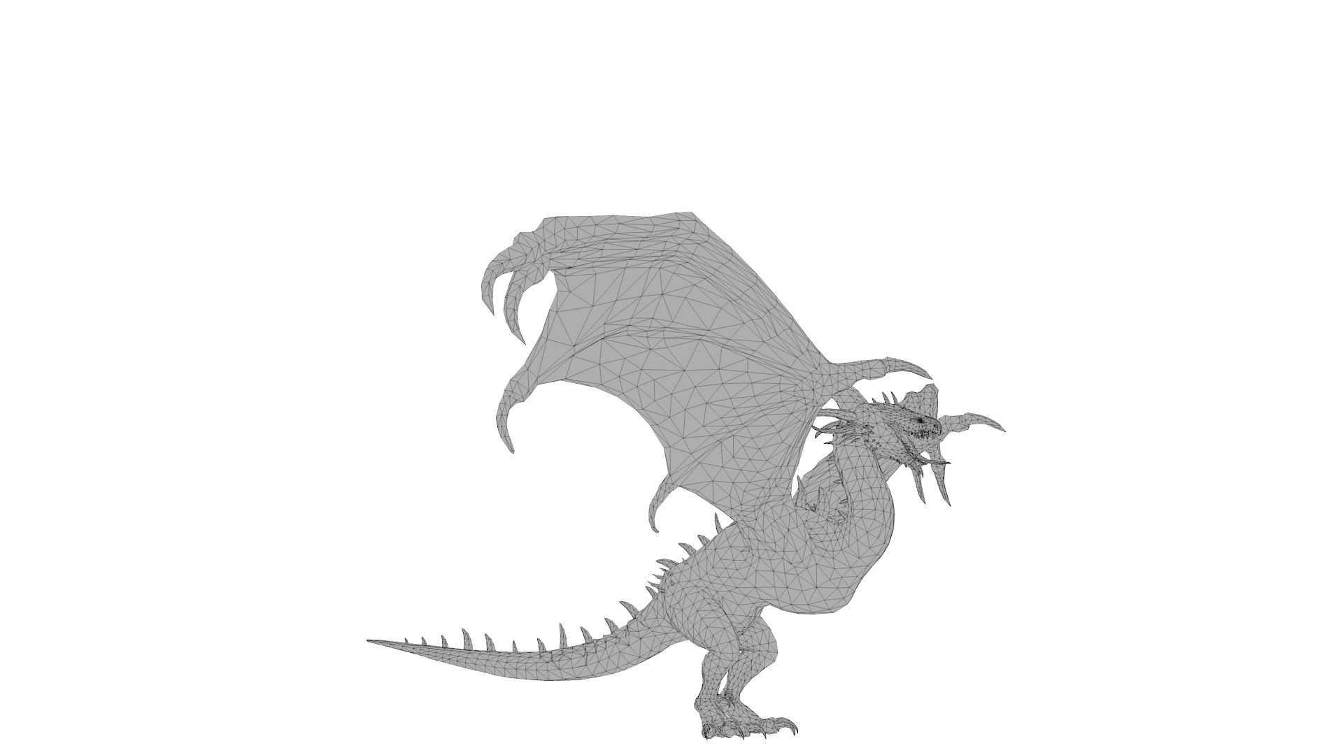 Fire-Breathing Dragon 3D Model Epic Fantasy Creature Asset 3D Model ...