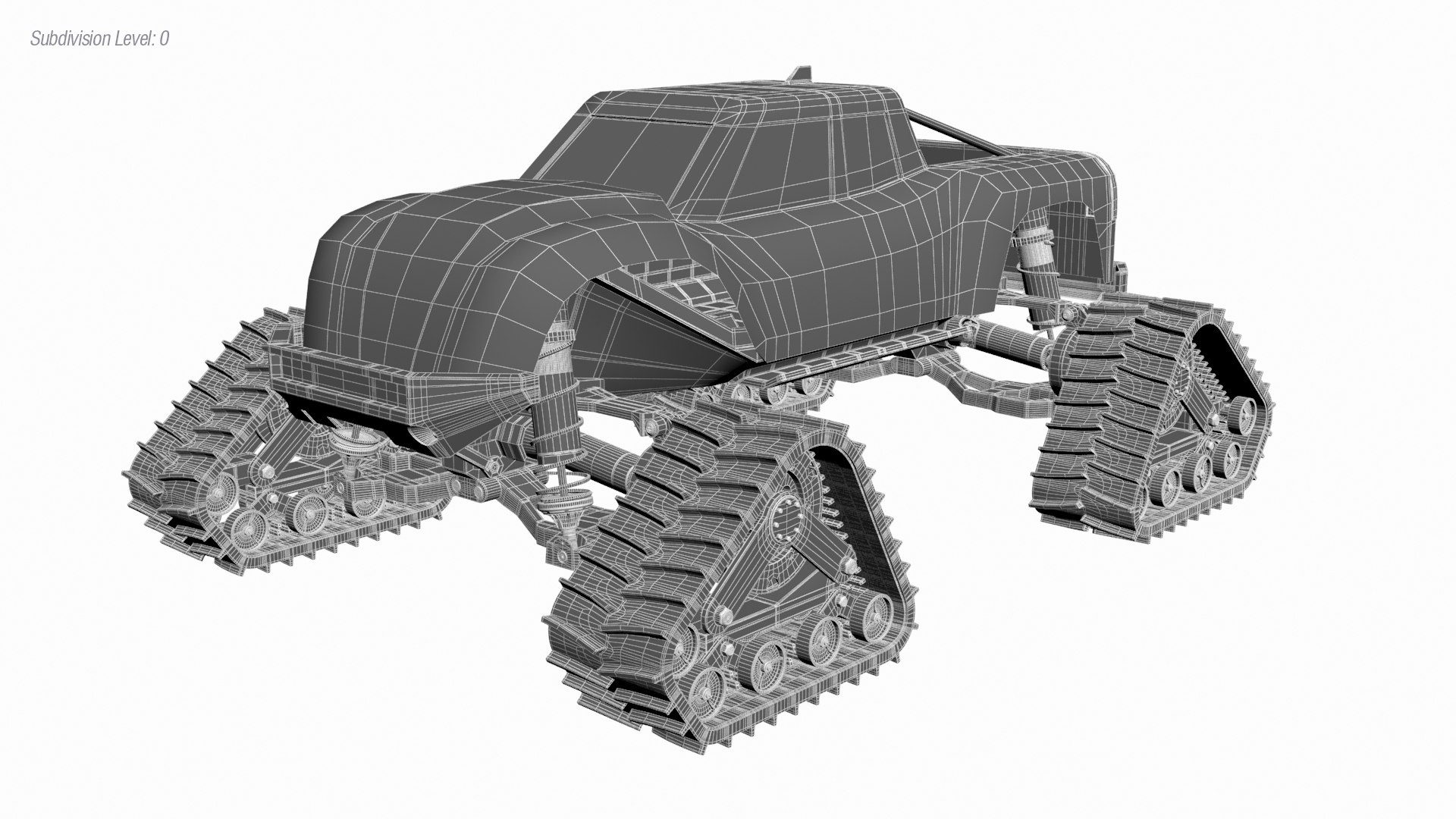 3D Monster Truck Rubber Track Model - TurboSquid 1582154