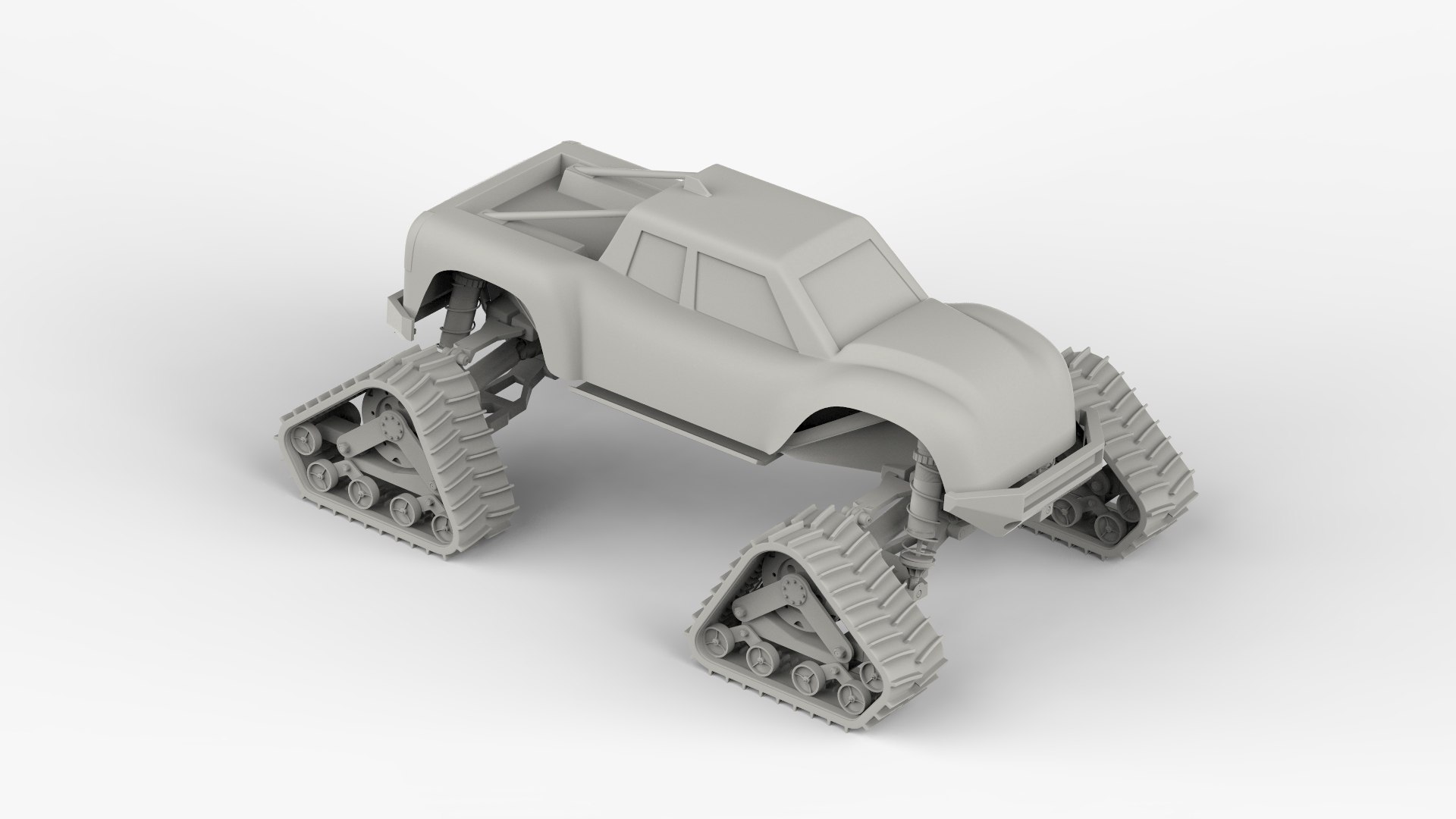 3D Monster Truck Rubber Track Model - TurboSquid 1582154