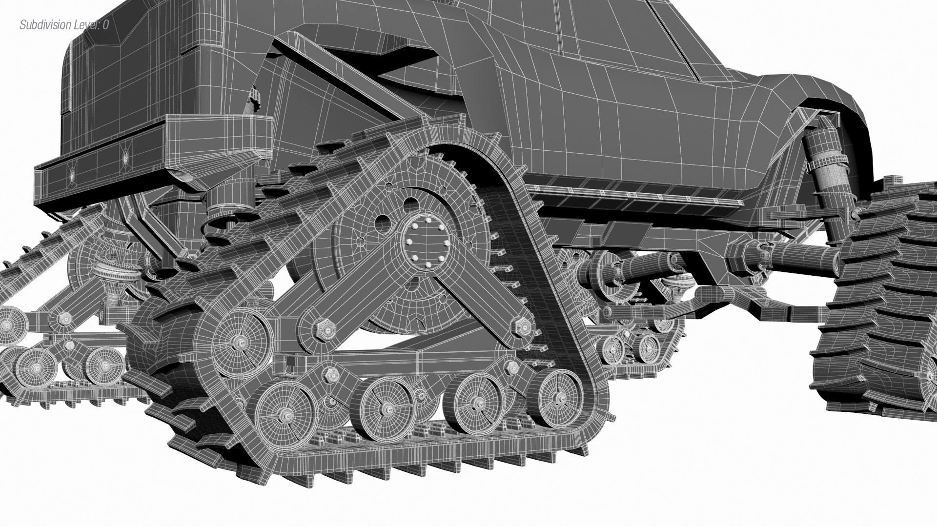 3D Monster Truck Rubber Track Model - TurboSquid 1582154